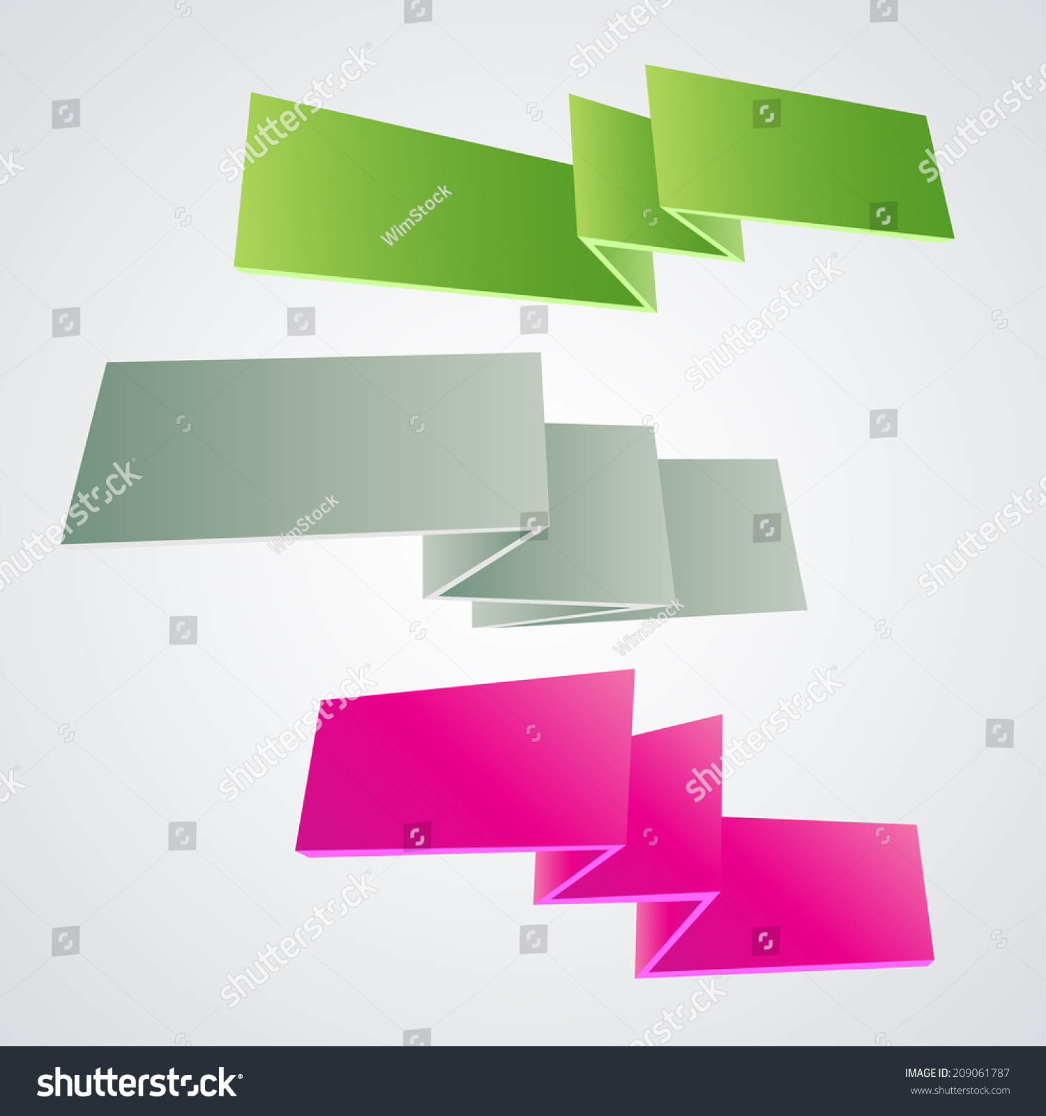 Banner Set Vector Eps10 Illustration Stock Vector (Royalty Free ...