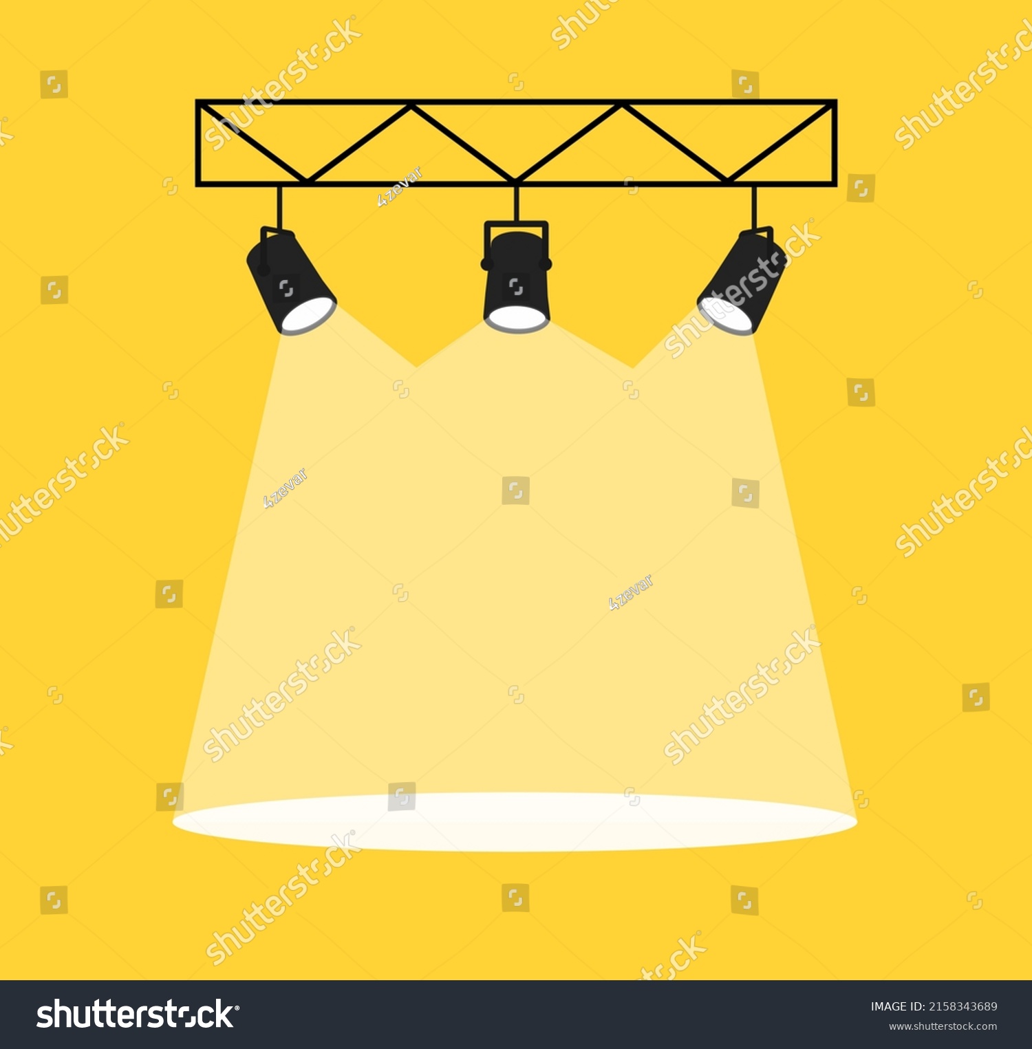 Banner Spotlight Background Vector Illustration Stock Vector (Royalty ...