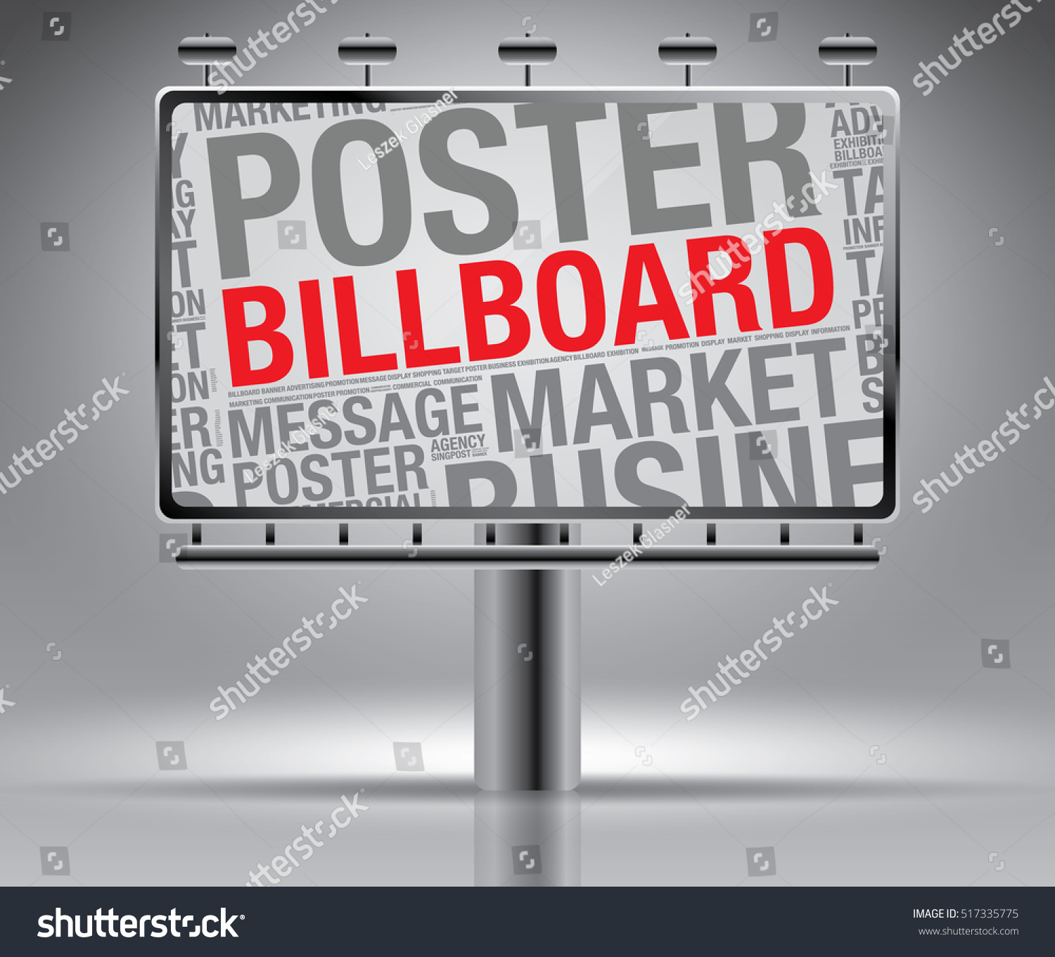Banner Billboard Word Cloud Vector Concept Stock Vector (Royalty Free ...