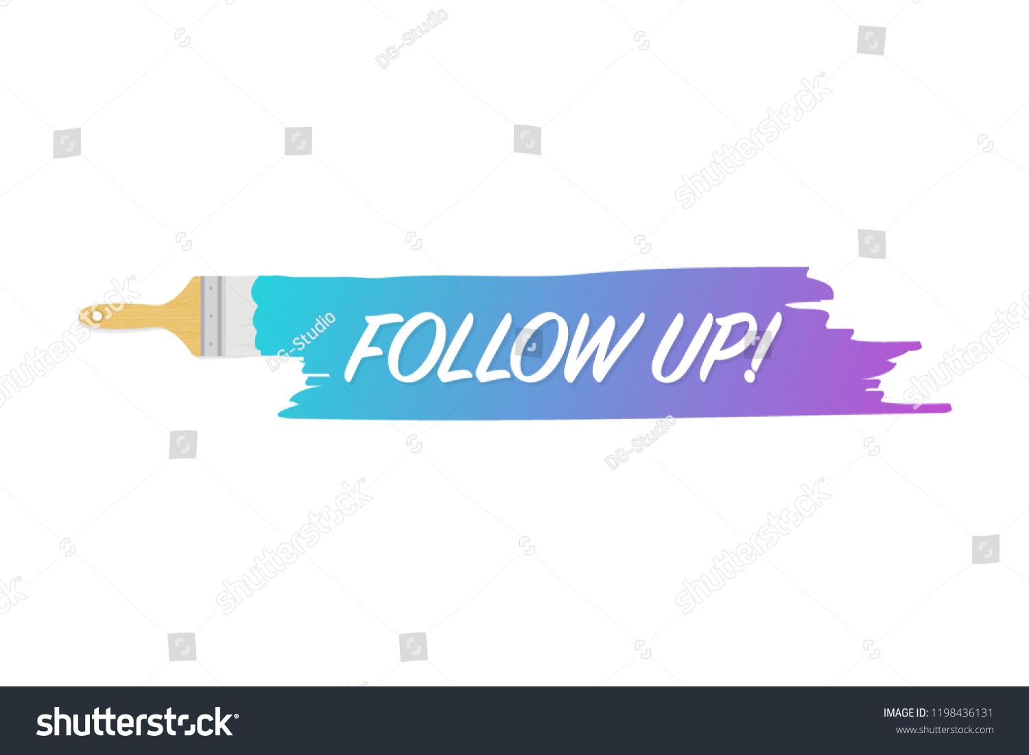 Banner Brushes Paints Follow Vector Stock Stock Vector (Royalty Free ... Banner Brushes Paints Follow Vector Stock Stock Vector (Royalty Free ...