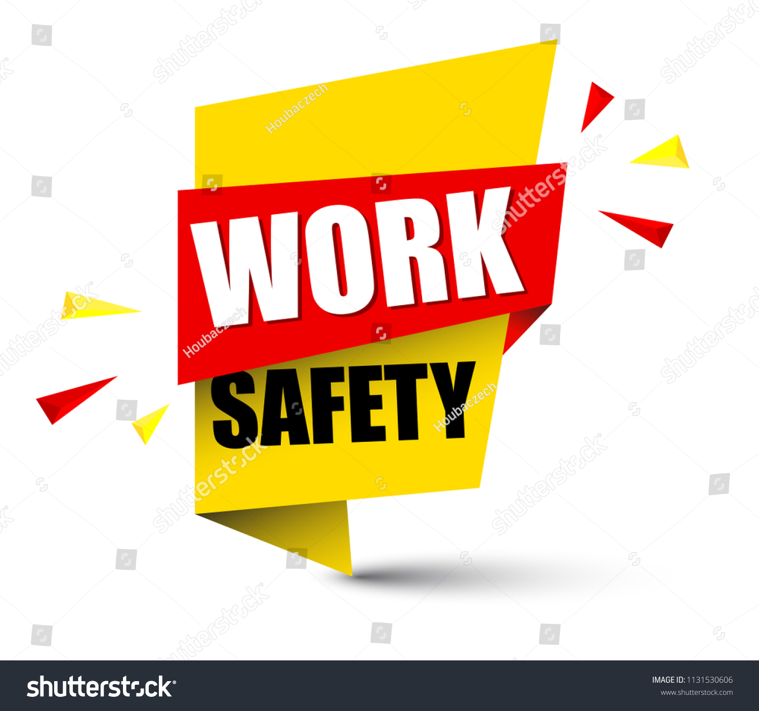 Banner Work Safety Stock Vector (Royalty Free) 1131530606