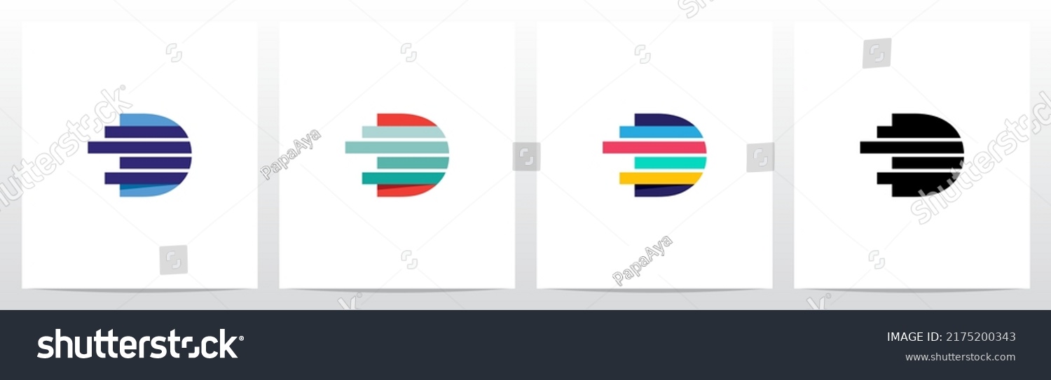 Bar Chart Letter Logo Design D Stock Vector (Royalty Free) 2175200343 ...