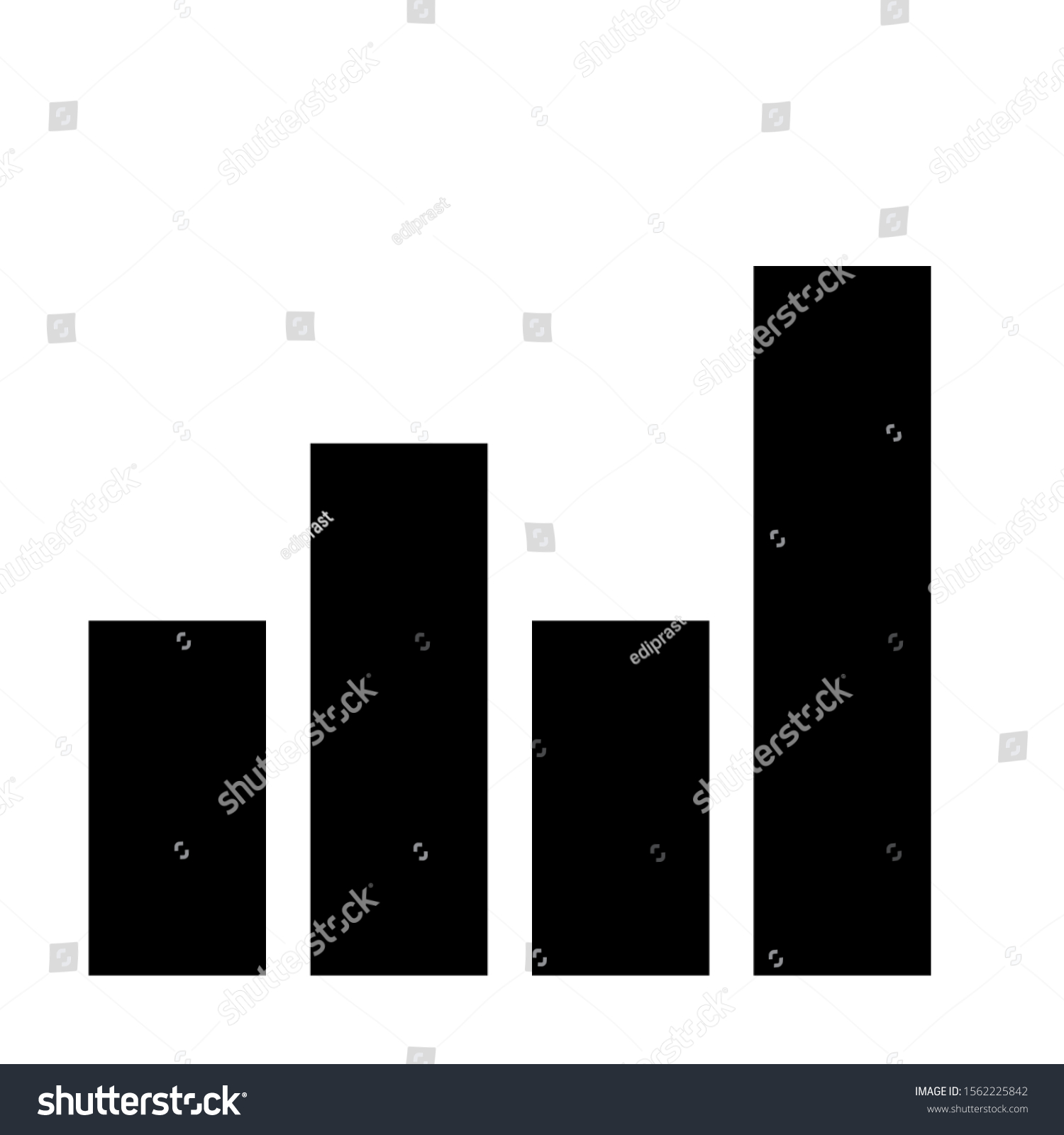 Bar Icon Graph Chart Statistic Icon Stock Vector (Royalty Free ...