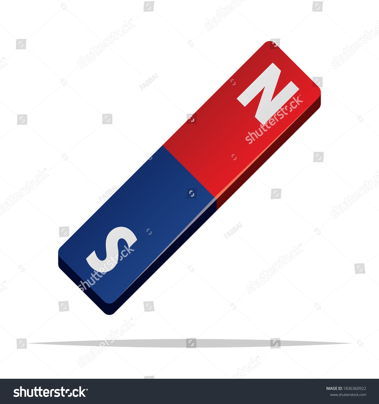 Bar Magnet Vector Isolated Illustration Stock Vector (Royalty Free ...