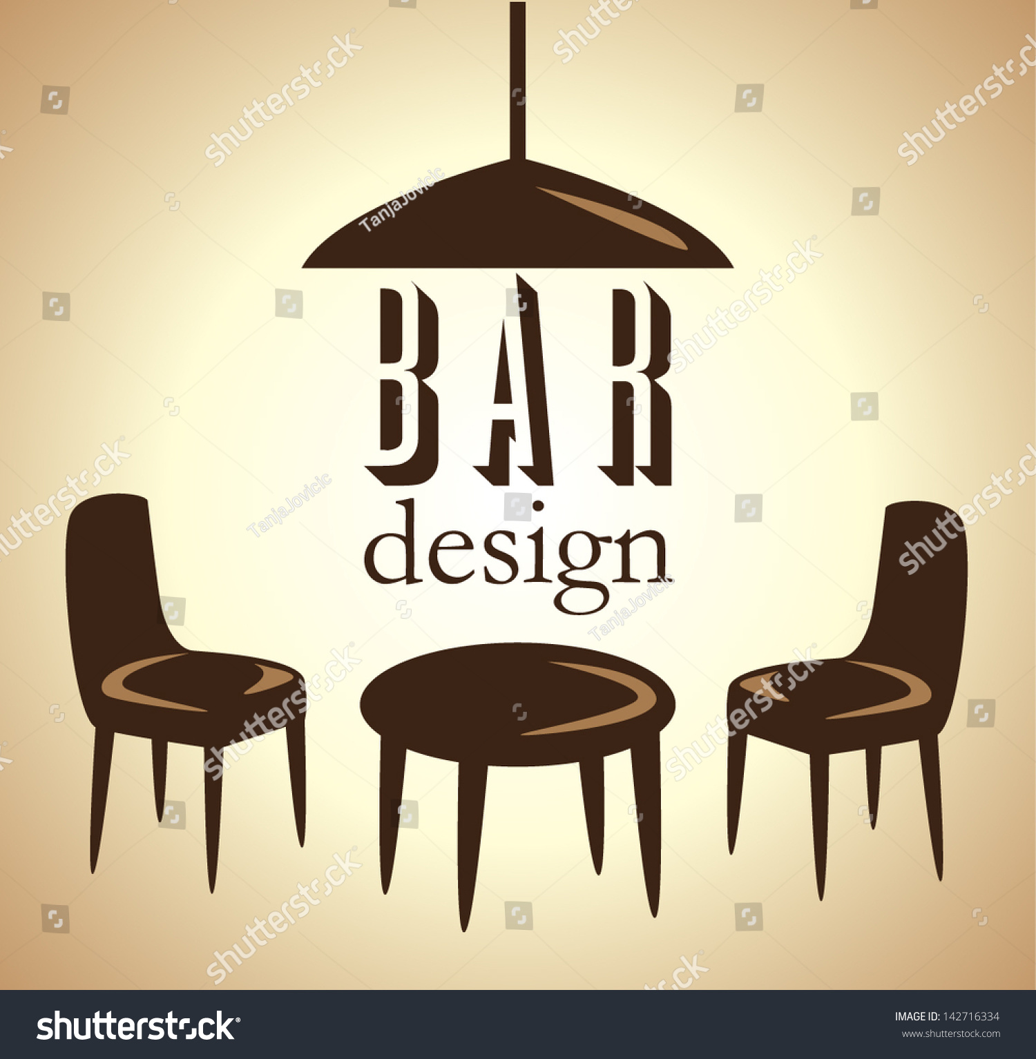 Bar Menu Design Seamless Vector Illustration Stock Vector (Royalty Free ...
