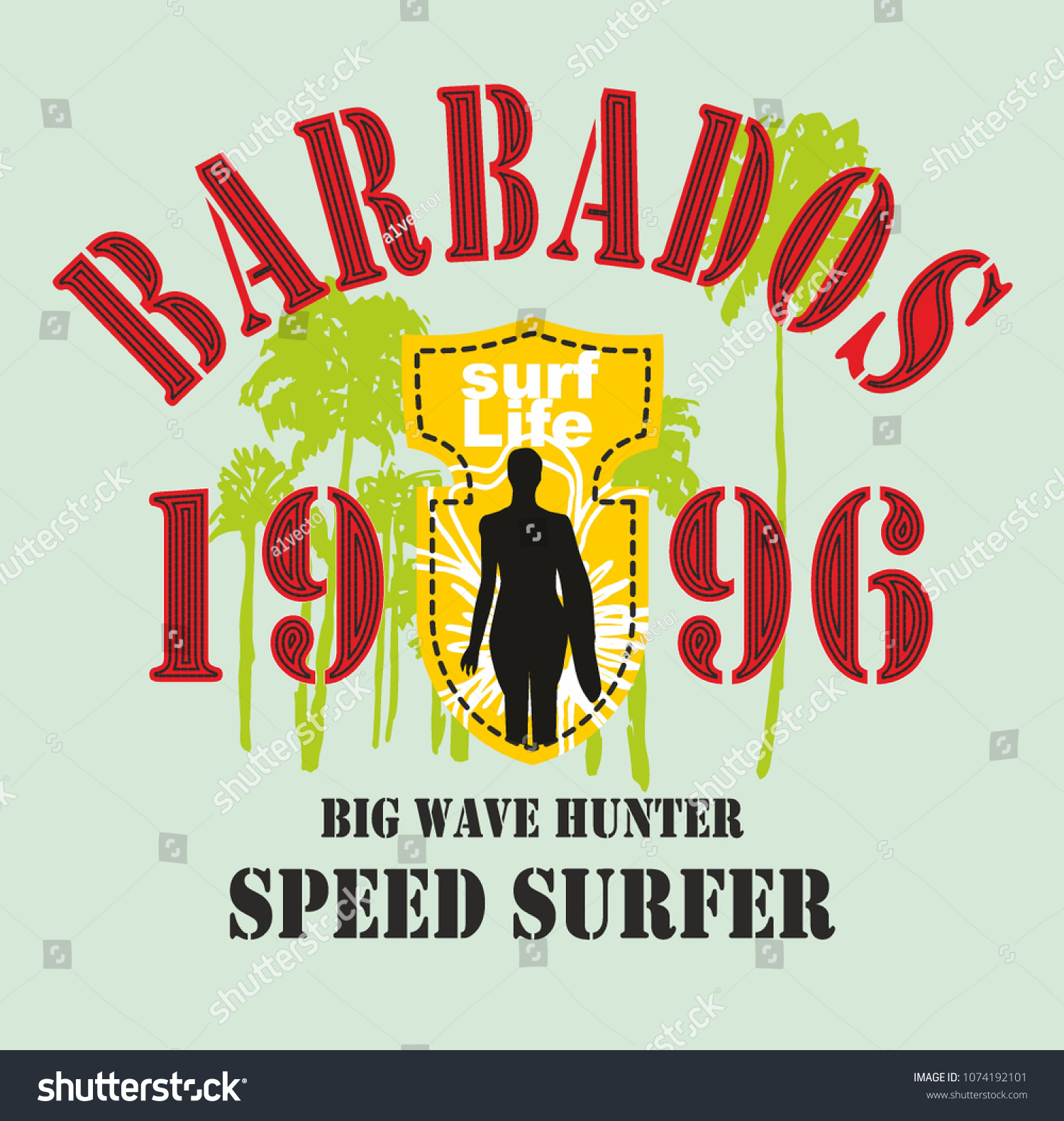 Barbados Graphic Design Vector Art Stock Vector (Royalty Free ...