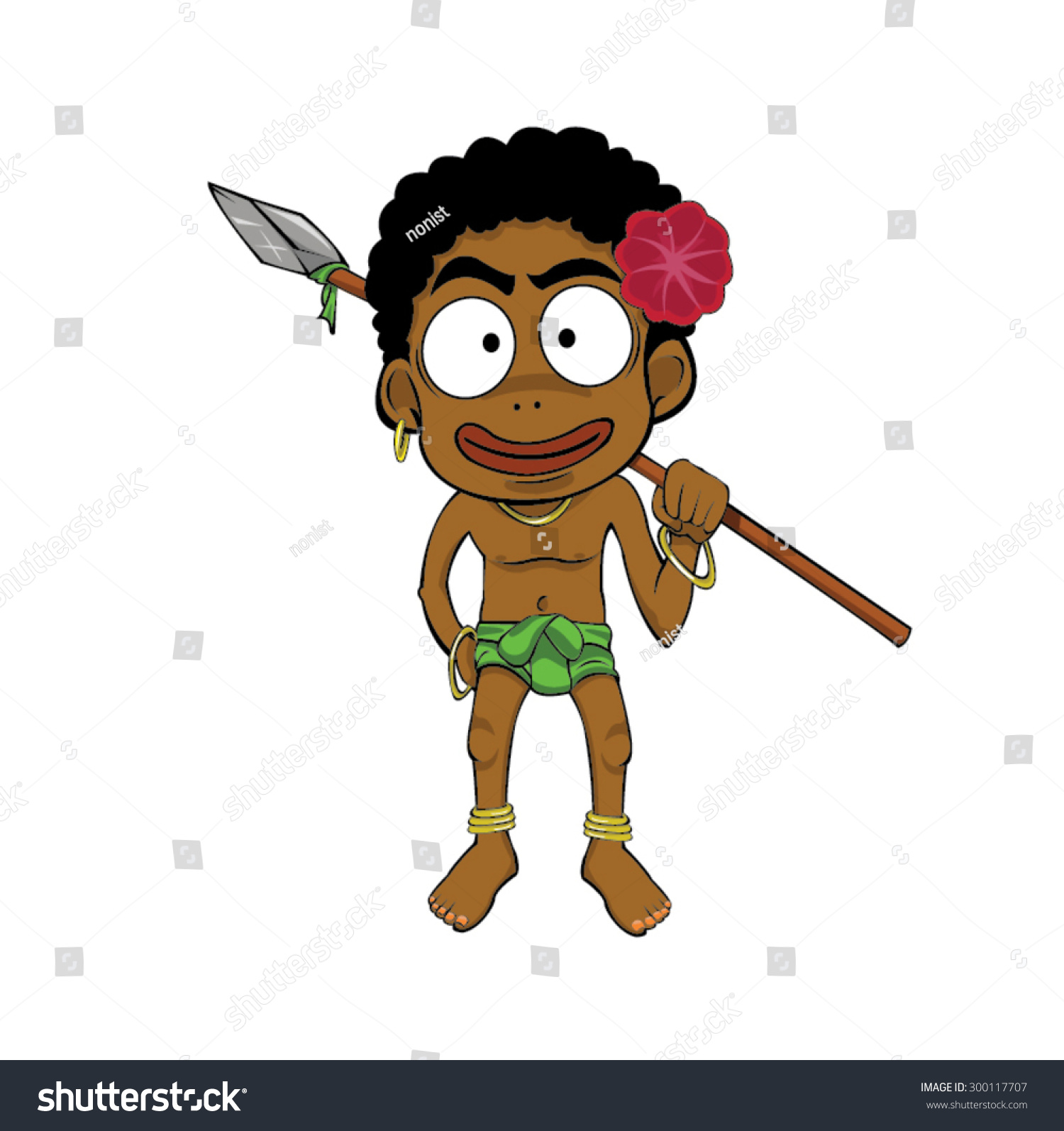 Barbarian Vector Cartoon Stock Vector (Royalty Free) 300117707