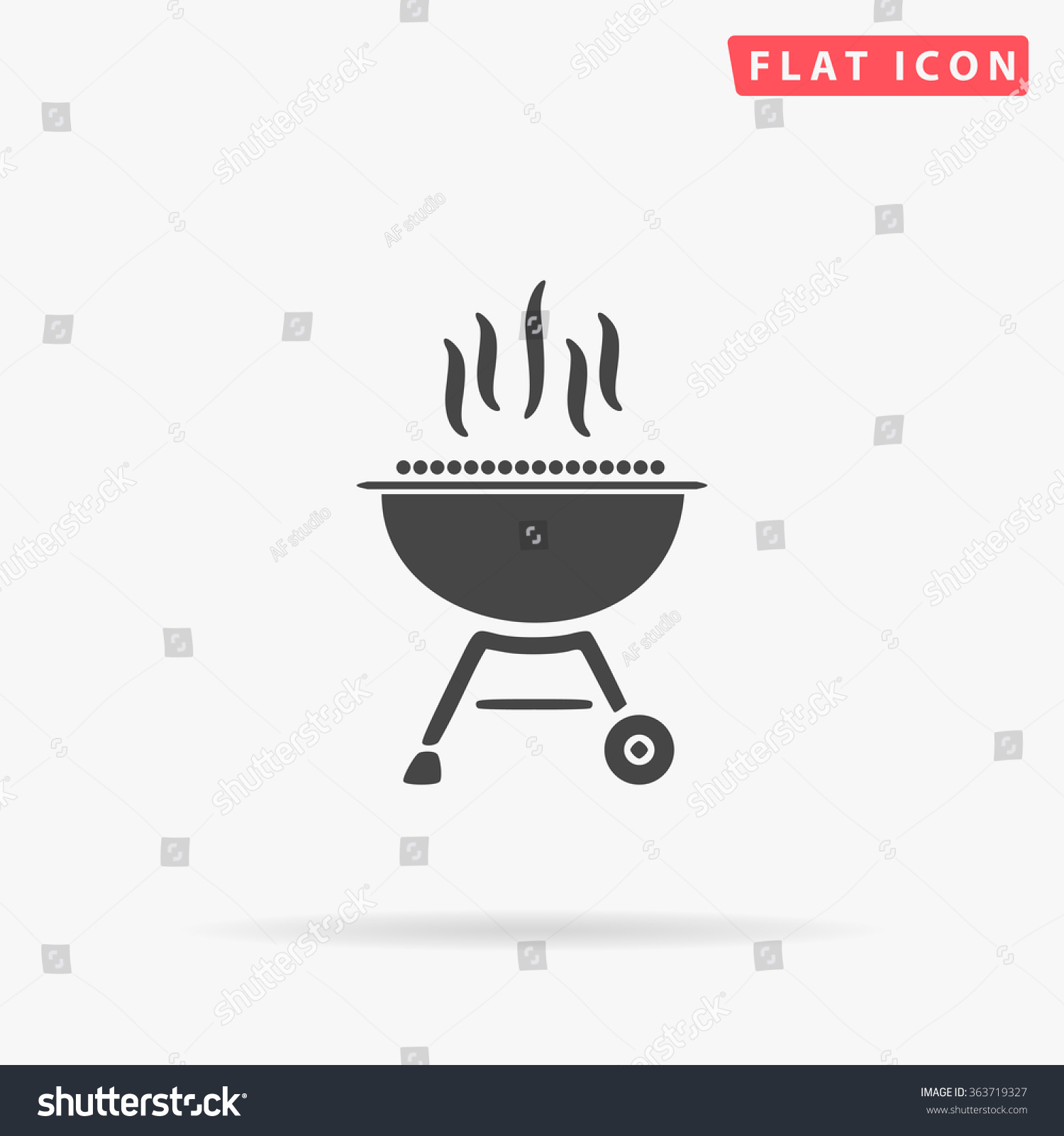 Barbecue Icon Vector Stock Vector 363719327 - Shutterstock