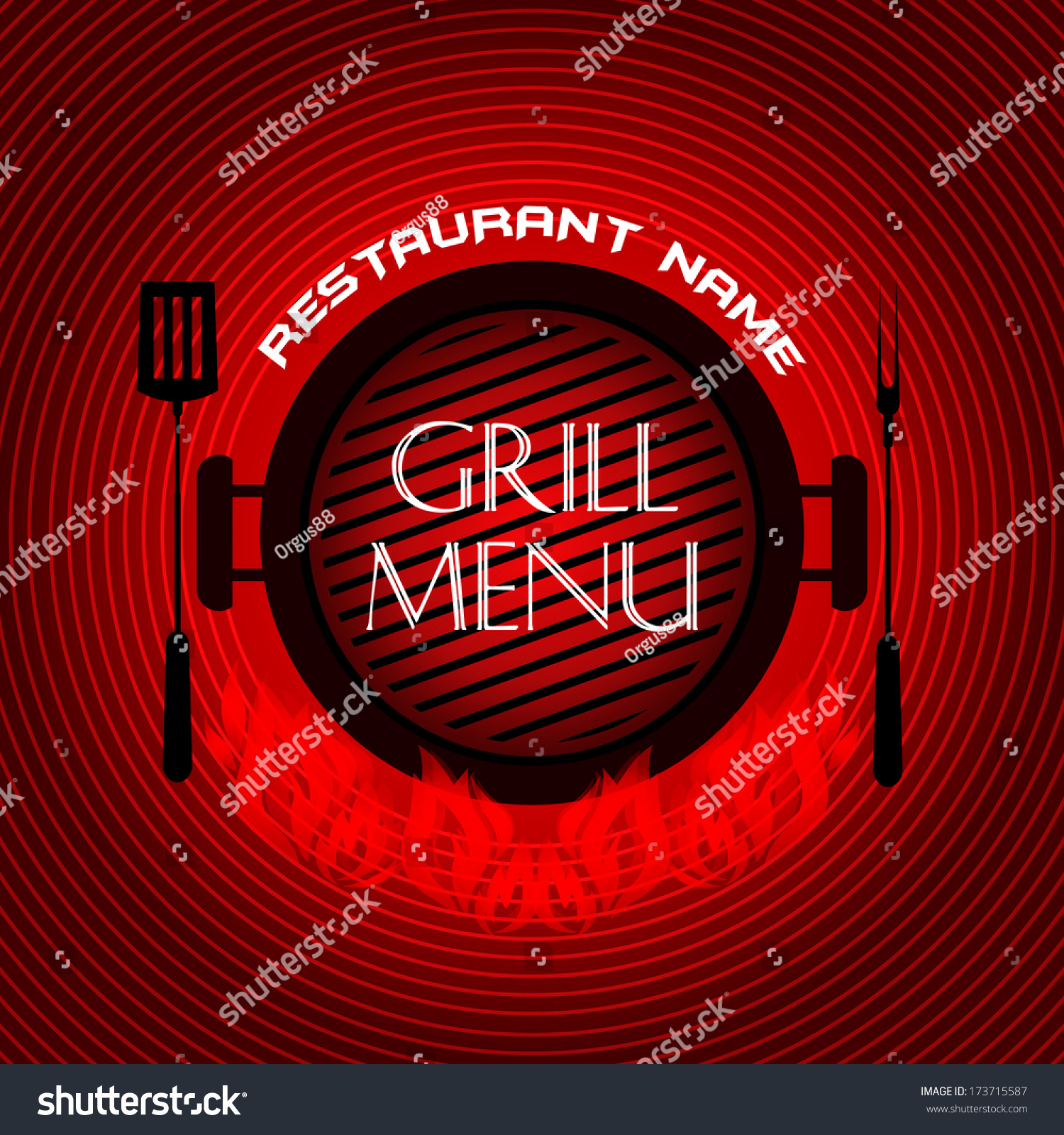 Barbecue Menu Design Grill Menu Design Stock Vector (Royalty Free ...