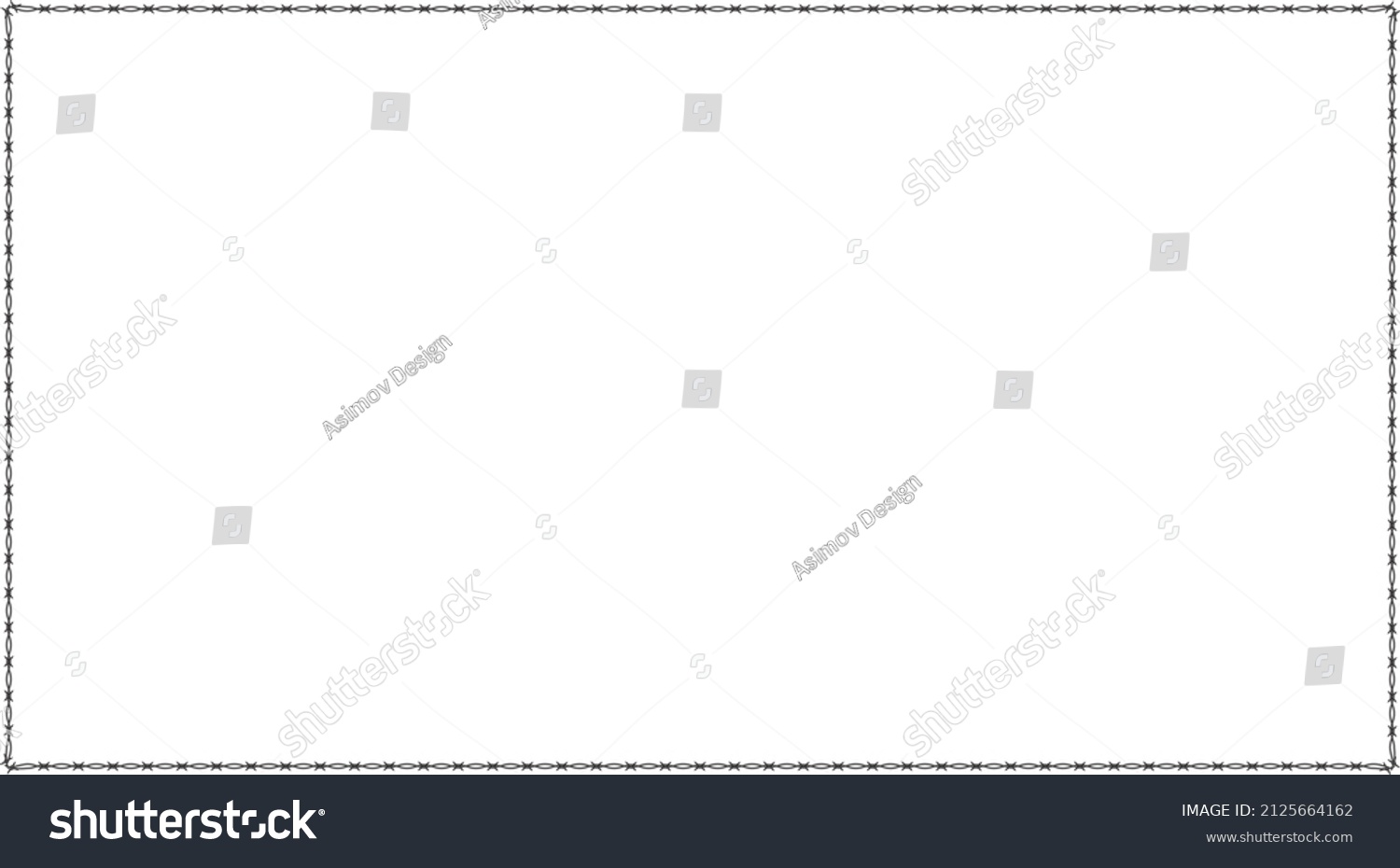 Barbed Wire Border Transparent Background Stock Vector (Royalty Free ...