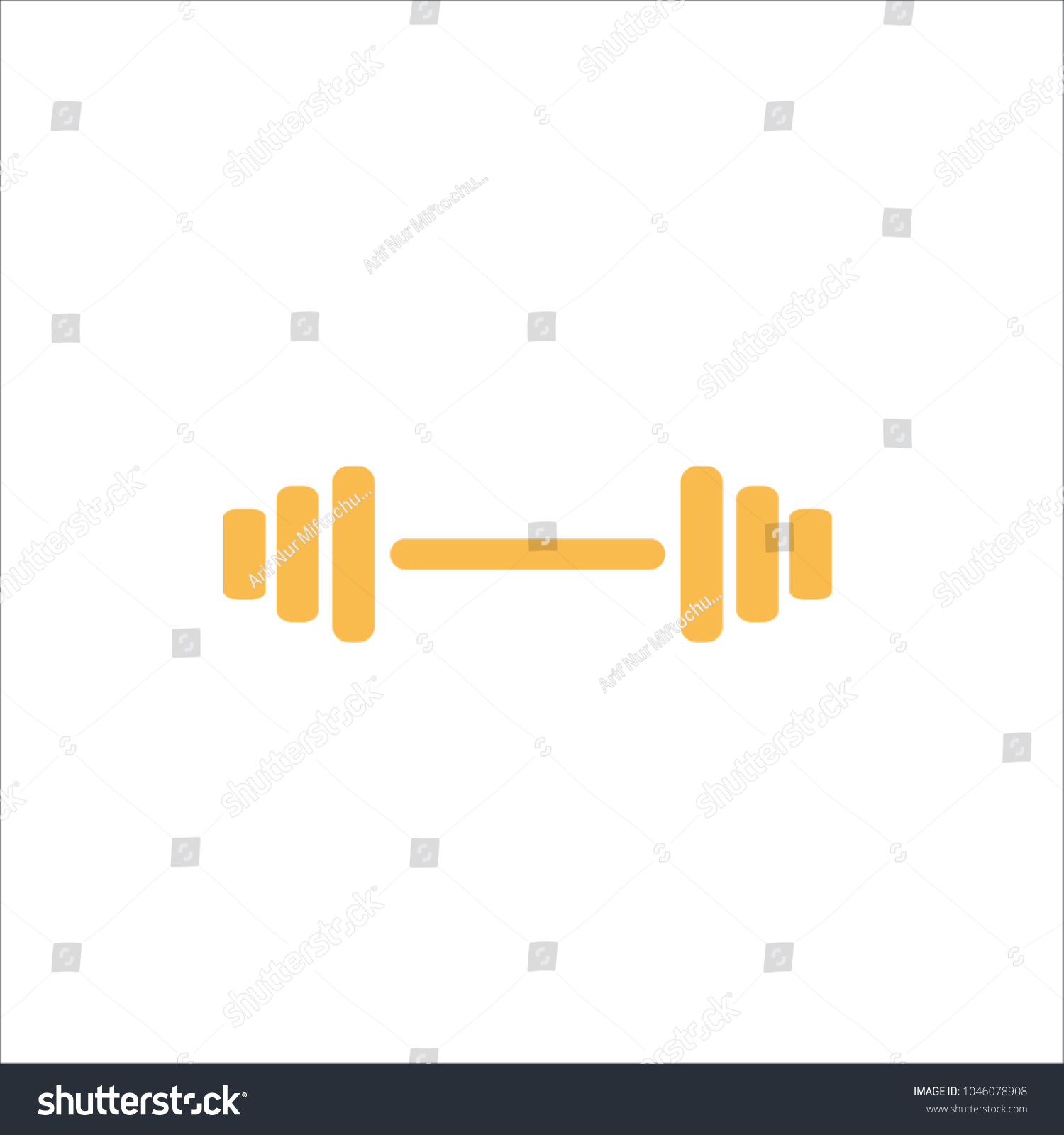 Barbell Logo Design Stock Vector (Royalty Free) 1046078908 | Shutterstock