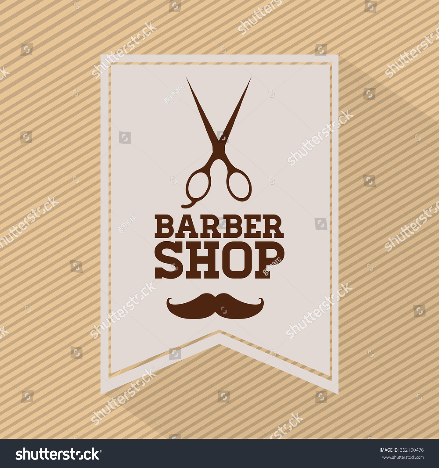 Barber Shop Design Stock Vector (Royalty Free) 362100476 | Shutterstock
