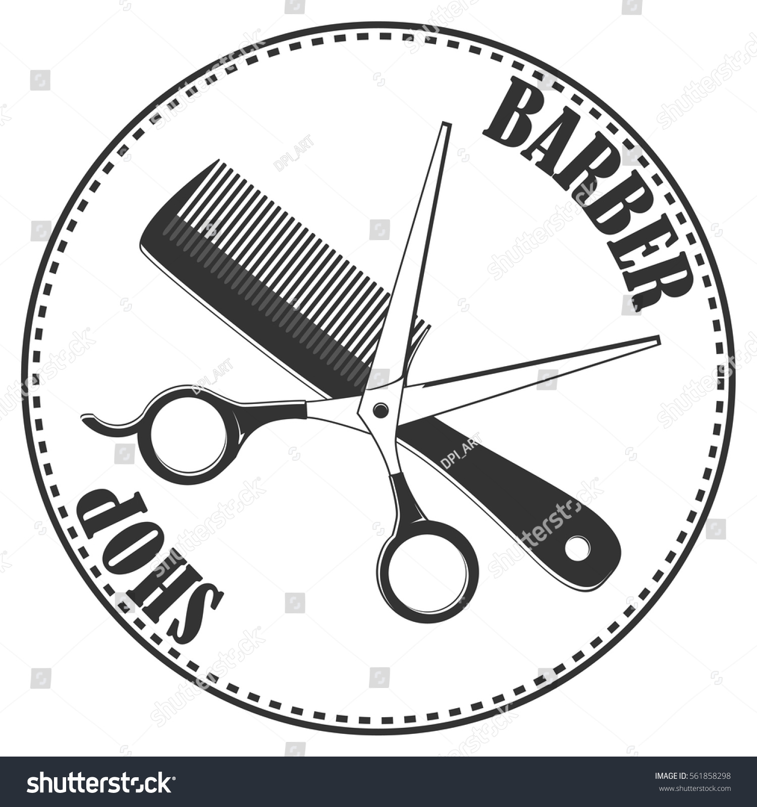 Barber Shop Logo Stock Vector (Royalty Free) 561858298 | Shutterstock