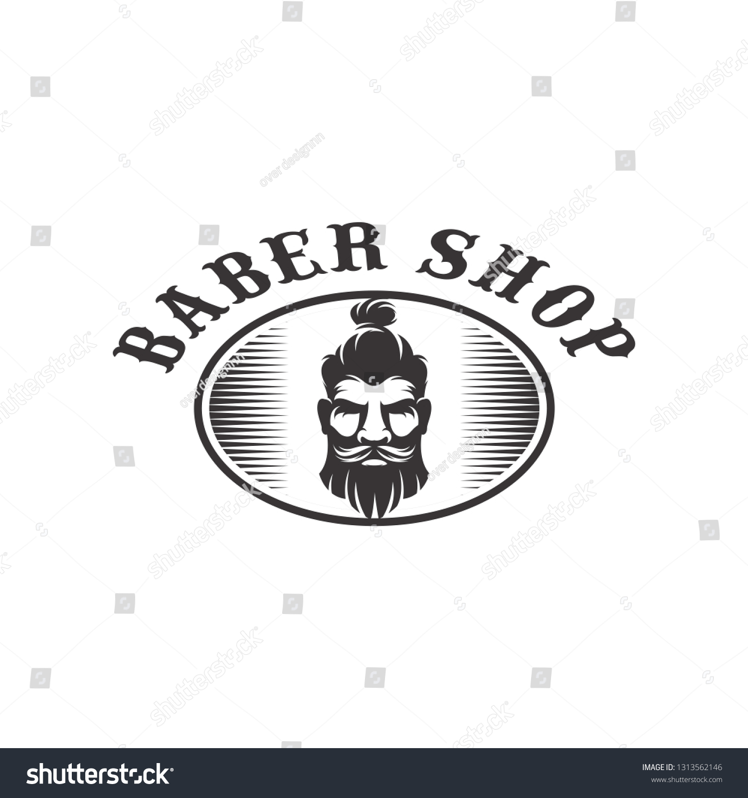 Barber Shop Logo Design: เวกเตอร์สต็อก (ปลอดค่าลิขสิทธิ์) 1313562146 ...
