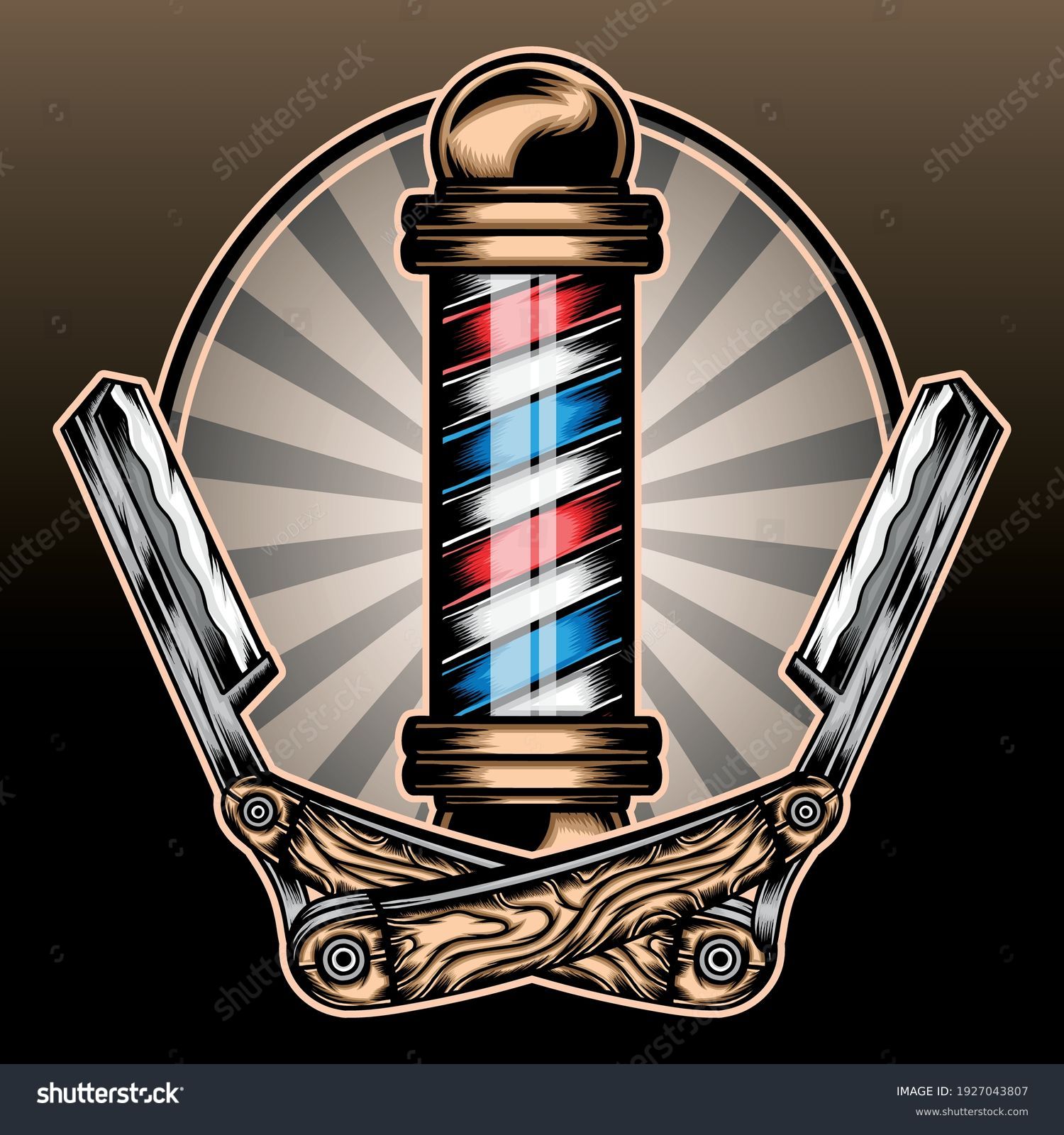 Barber Shop Pole Vector Premium Vector Stock Vector (Royalty Free ... Barber Shop Pole Vector Premium Vector Stock Vector (Royalty Free ...