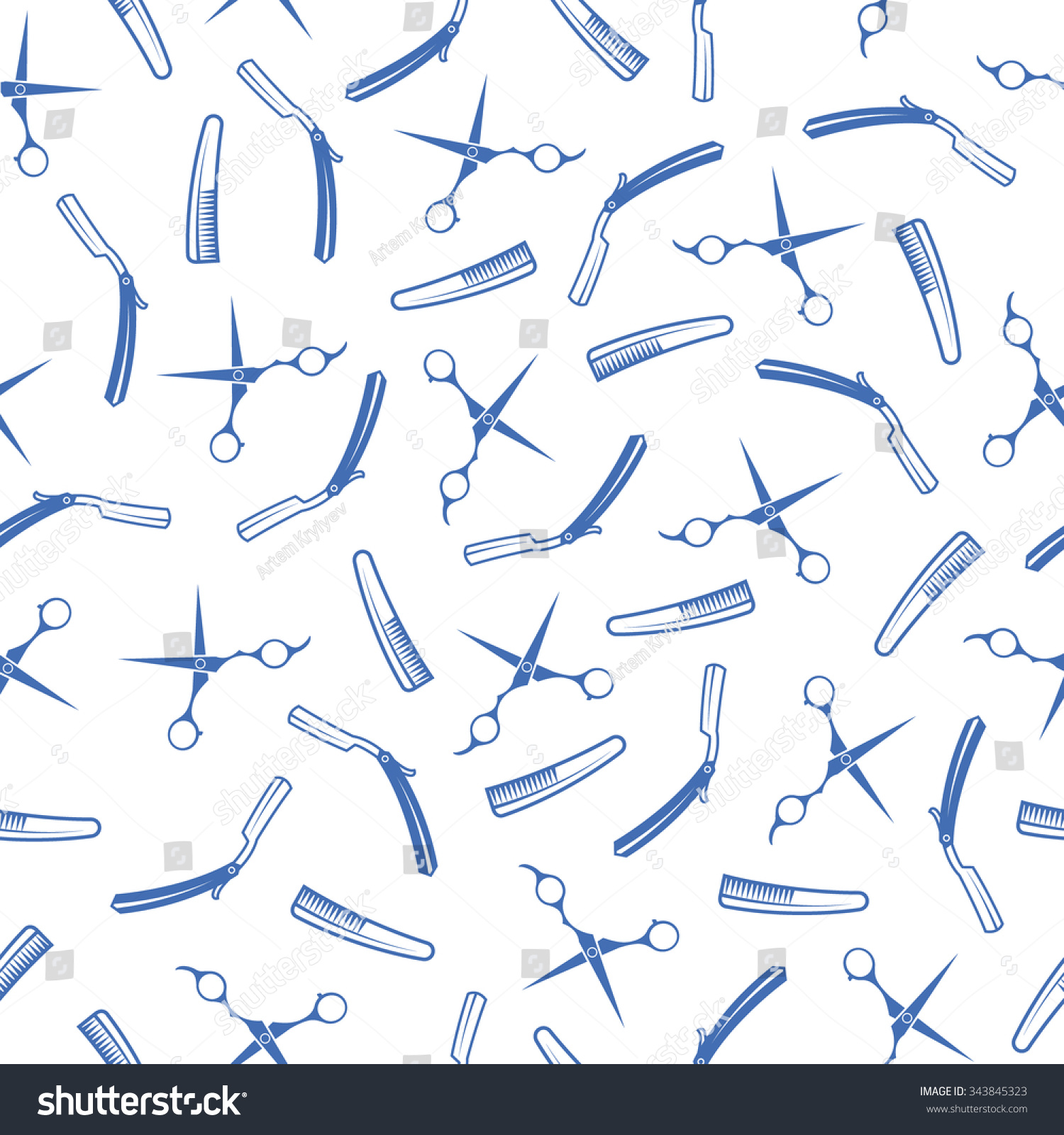 Barbershop Texture Stock Vector (Royalty Free) 343845323 | Shutterstock