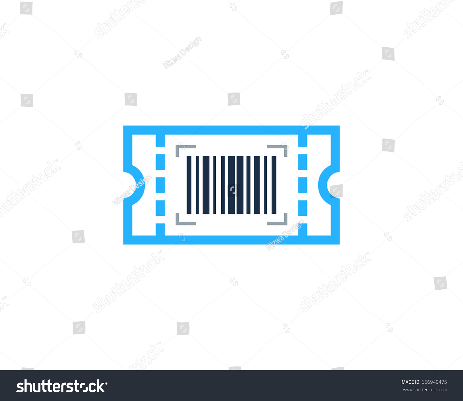 Barcode Coupon Icon Logo Design Element Stock Vector (Royalty Free ...