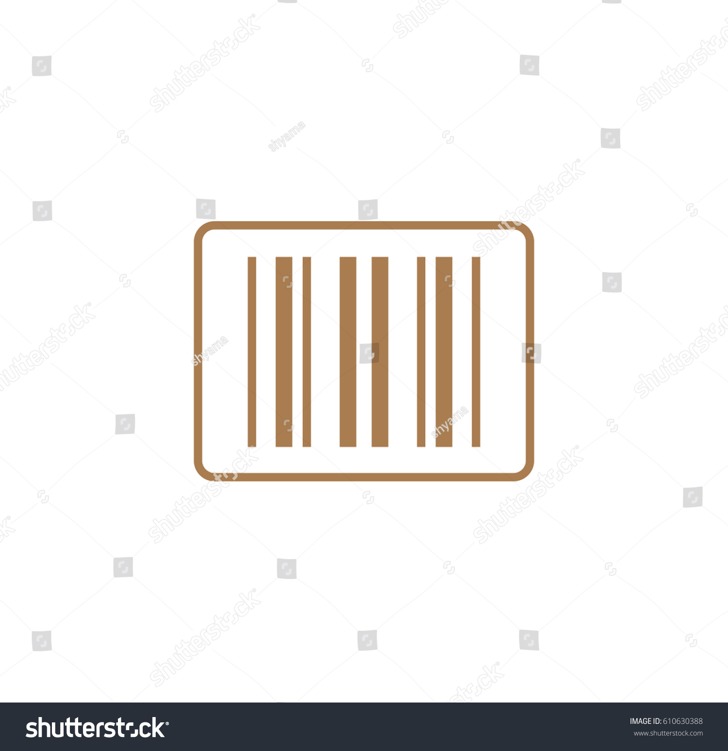 Barcode Icon Linear Style Isolated Vector Stock Vector (Royalty Free ...