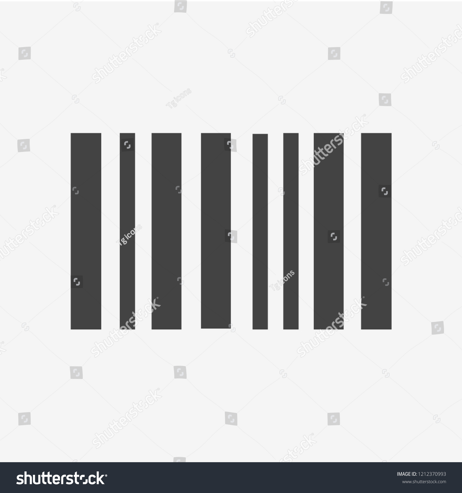 Barcode Icon Vector Bar Code Symbol Stock Vector (Royalty Free ...