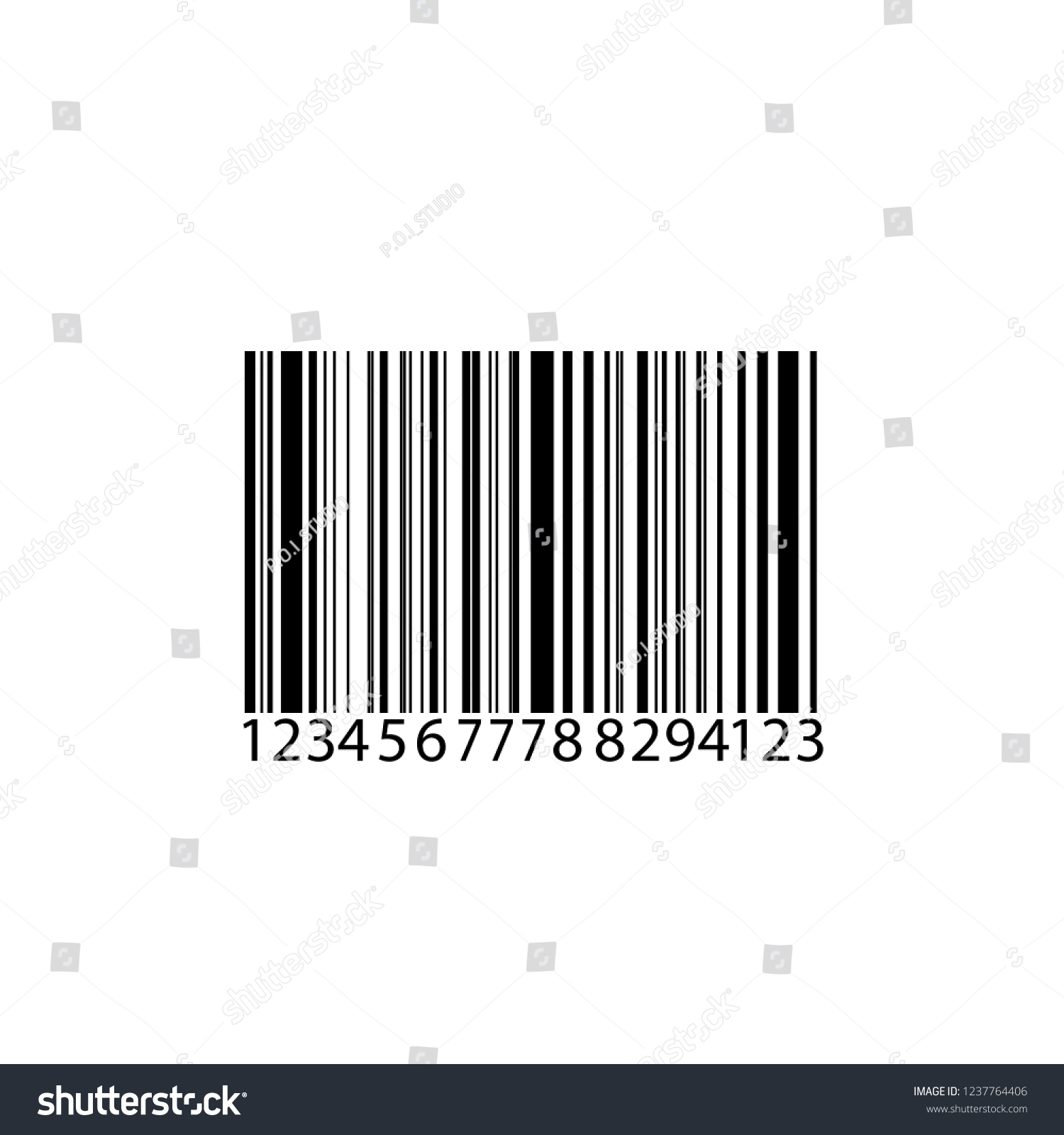 Barcode Isolated On Transparent Background Vector Stock Vector (Royalty ...