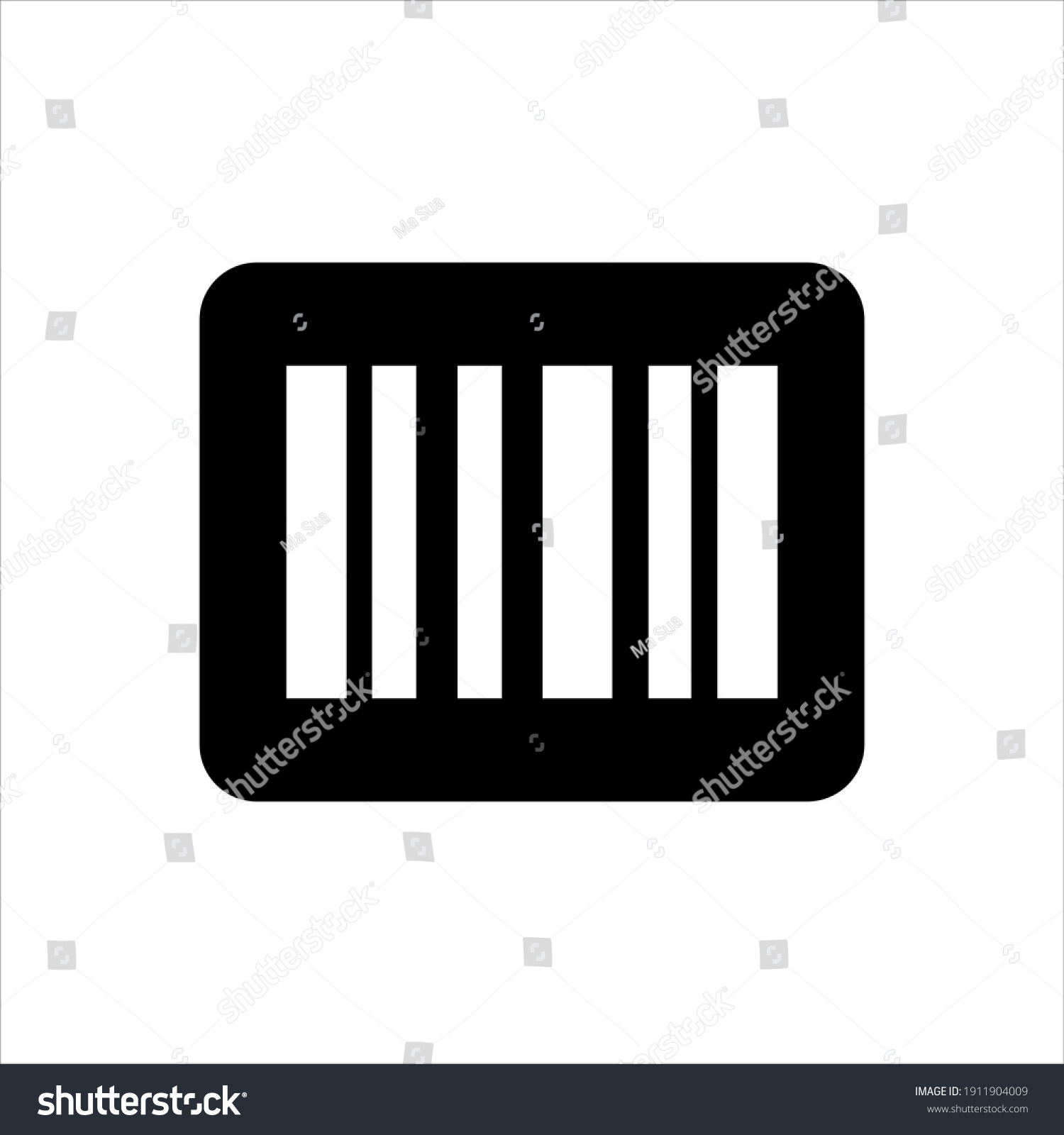 Barcode Label Icon Vector Graphic Illustration Stock Vector (Royalty ...
