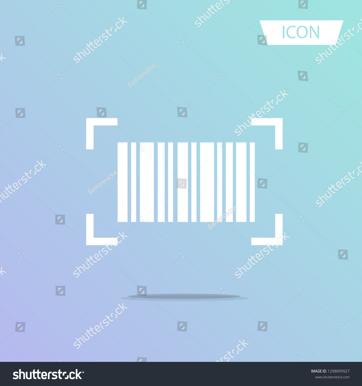 Barcode Label Icon Vector Isolated On Stock Vector (Royalty Free ...