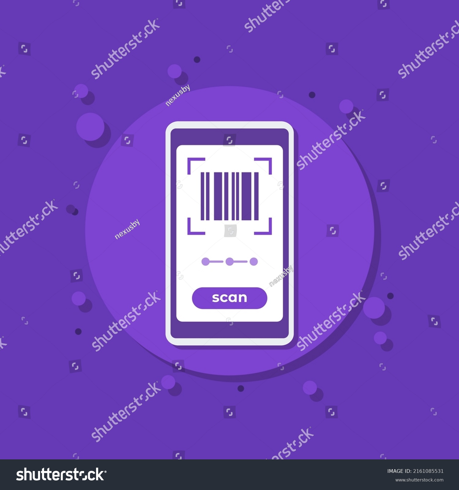 Barcode Scanning App Phone Vector Icon Stock Vector (Royalty Free ...