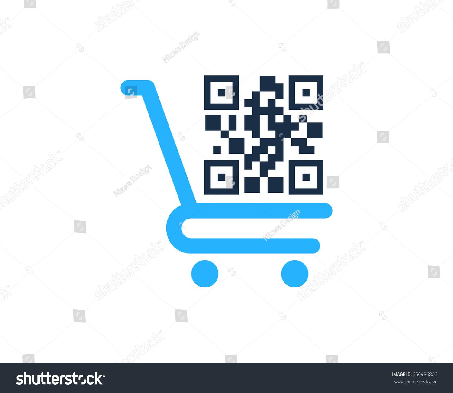 Barcode Shop Icon Logo Design Element Stock Vector (Royalty Free) 656936806