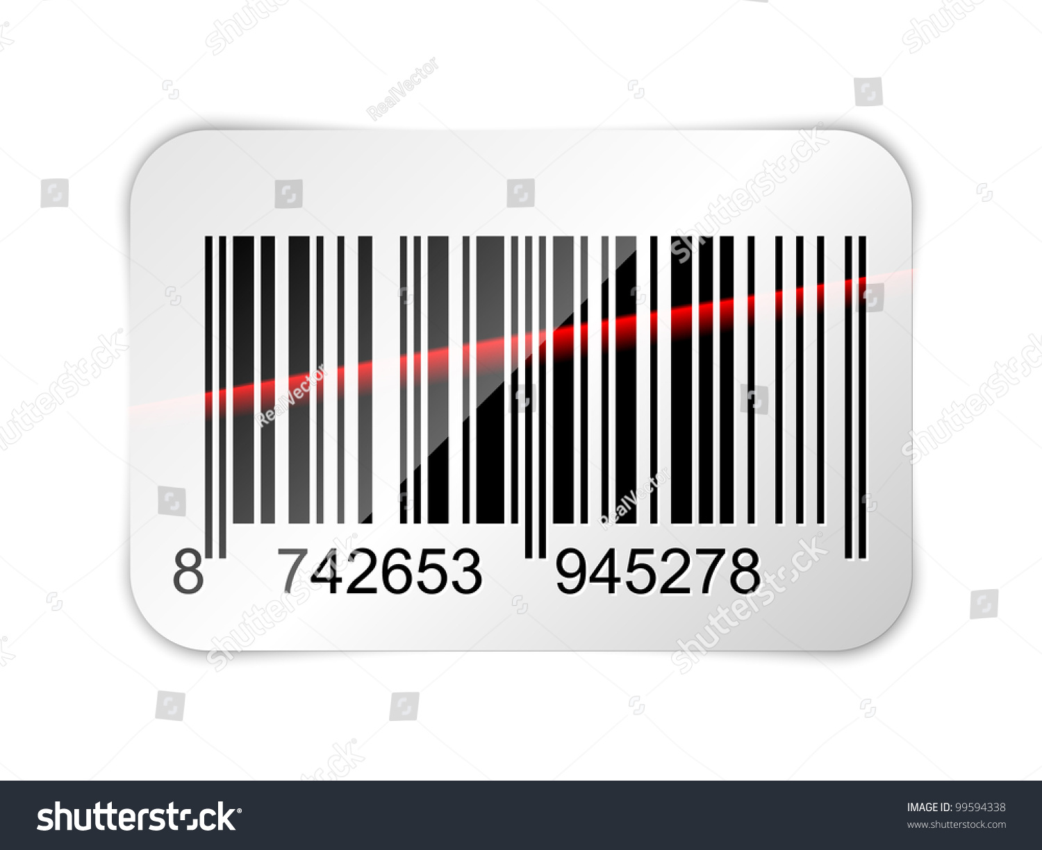 Barcode Sticker Red Laser Beam Vector: เวกเตอร์สต็อก (ปลอดค่าลิขสิทธิ์ ...