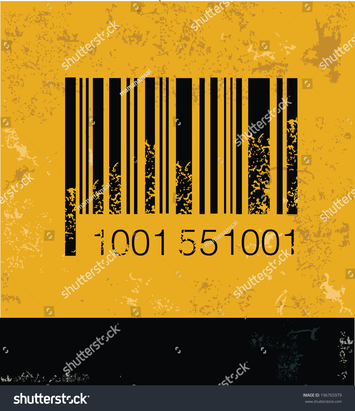 Barcode Symbolgrunge Vector Stock Vector (Royalty Free) 196765979 ...