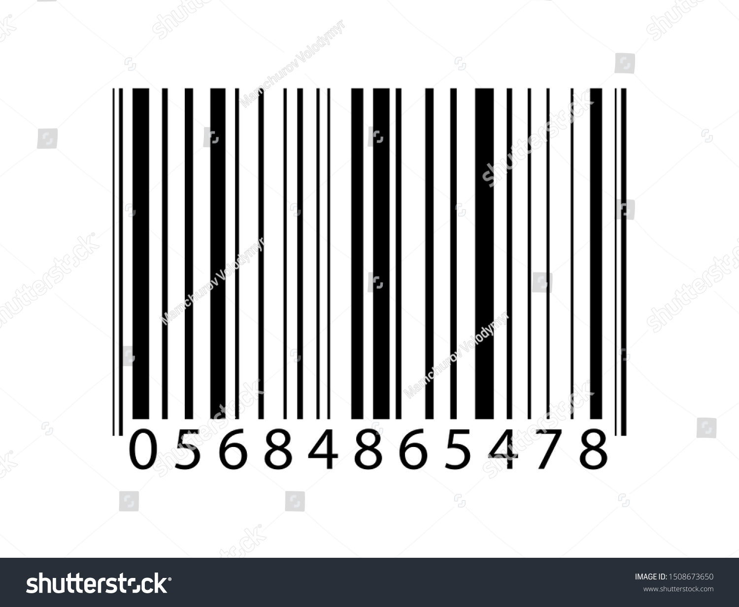 Barcode Numbers Vector Illustration: vector de stock (libre de regalías ...