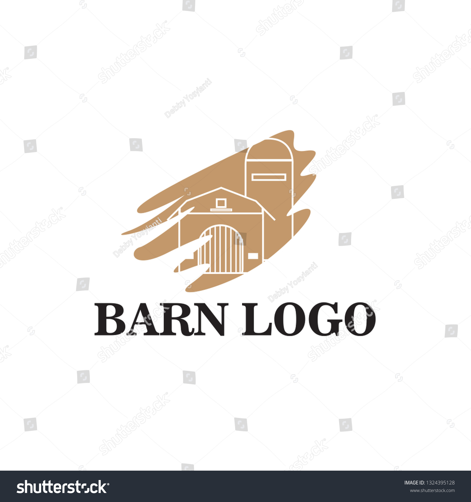 Barn Logo Design Template Stock Vector (Royalty Free) 1324395128 ...