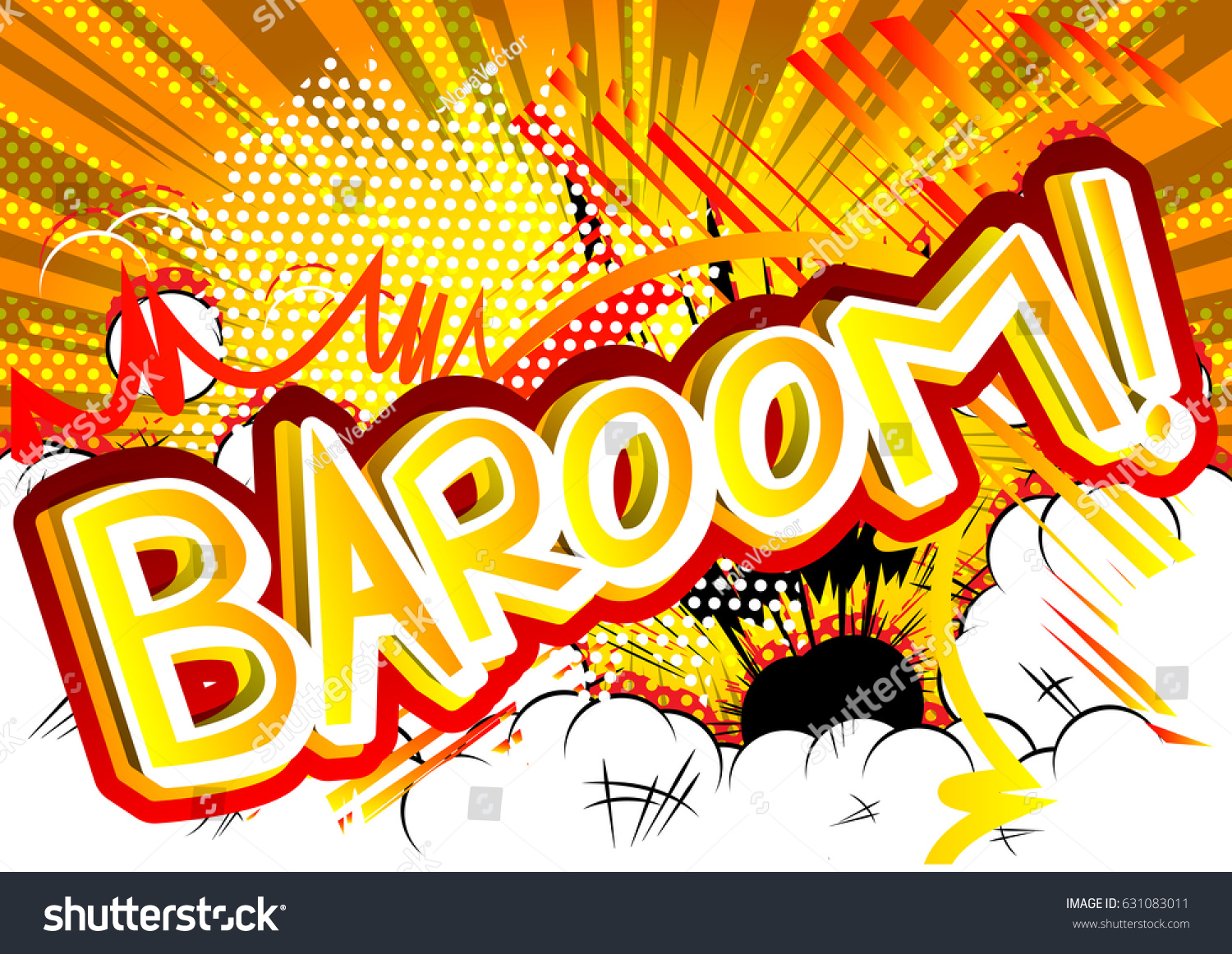 Baroom Vector Illustrated Comic Book Style Stock Vector (Royalty Free ...
