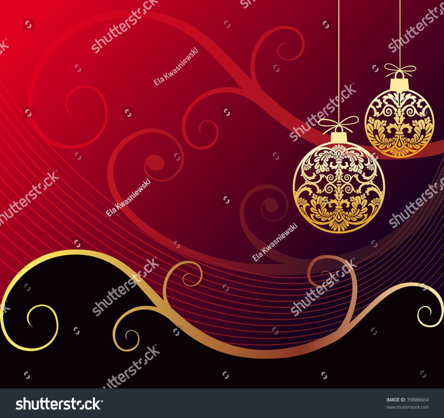 Baroque Christmas Stock Vector (Royalty Free) 39888664 | Shutterstock