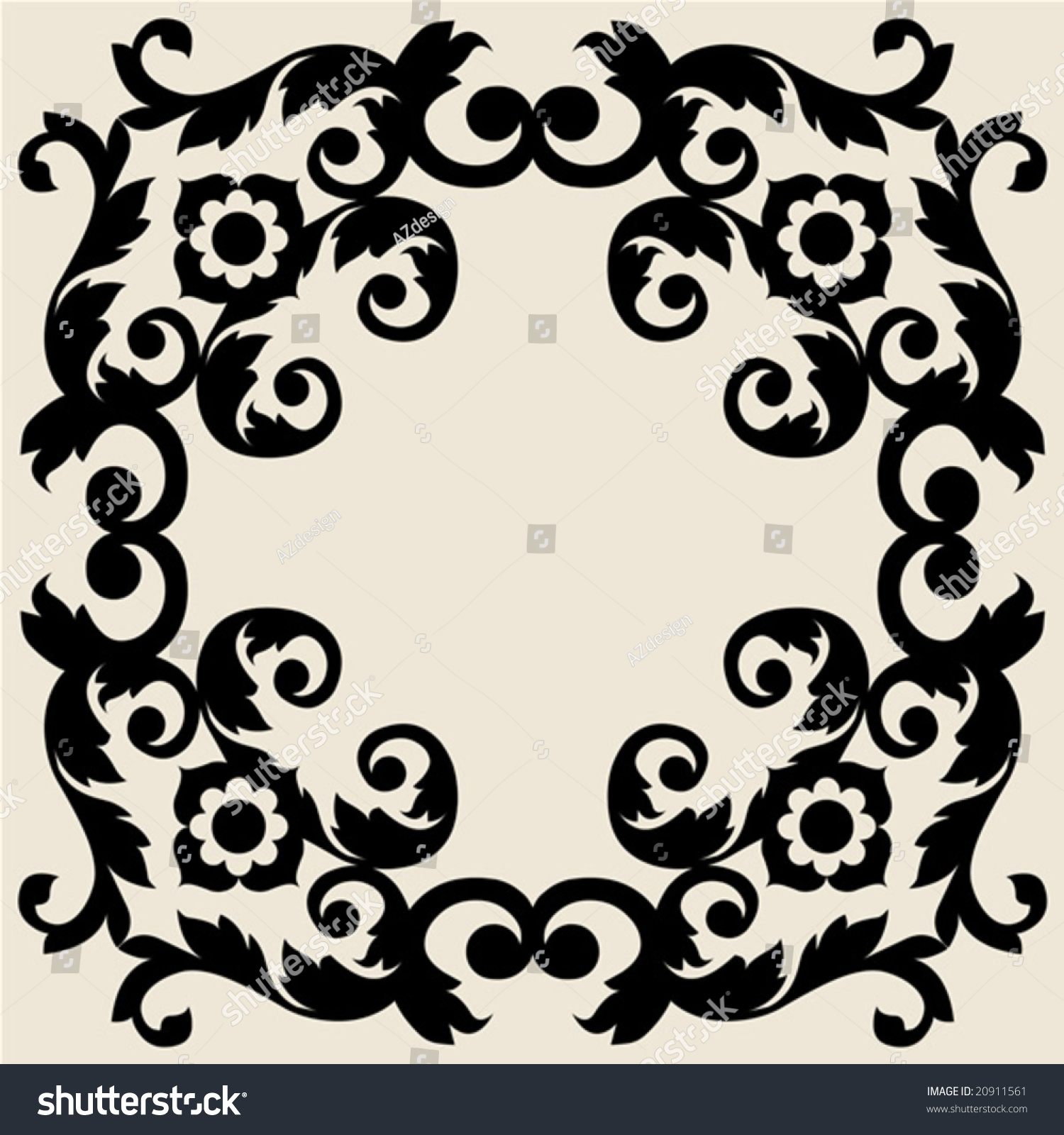 Baroque Frame Design Stock Vector (Royalty Free) 20911561 | Shutterstock
