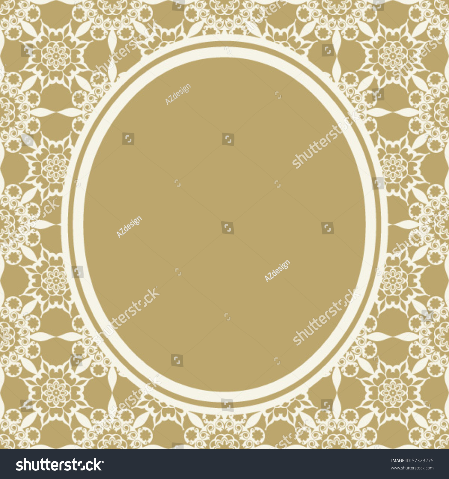Baroque Frame Design Vector Illustration Stock Vector (Royalty Free ...