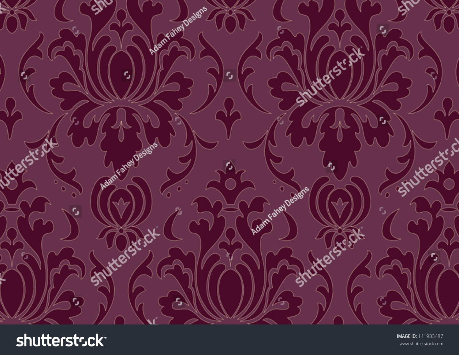 Baroque Pattern Illustrator Swatch Repeat Pattern Stock Vector (Royalty ...