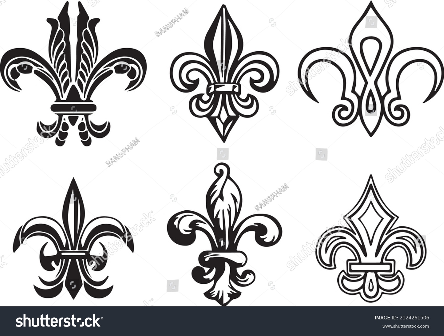 Baroque Vintage Vector On White Background Stock Vector (Royalty Free ...