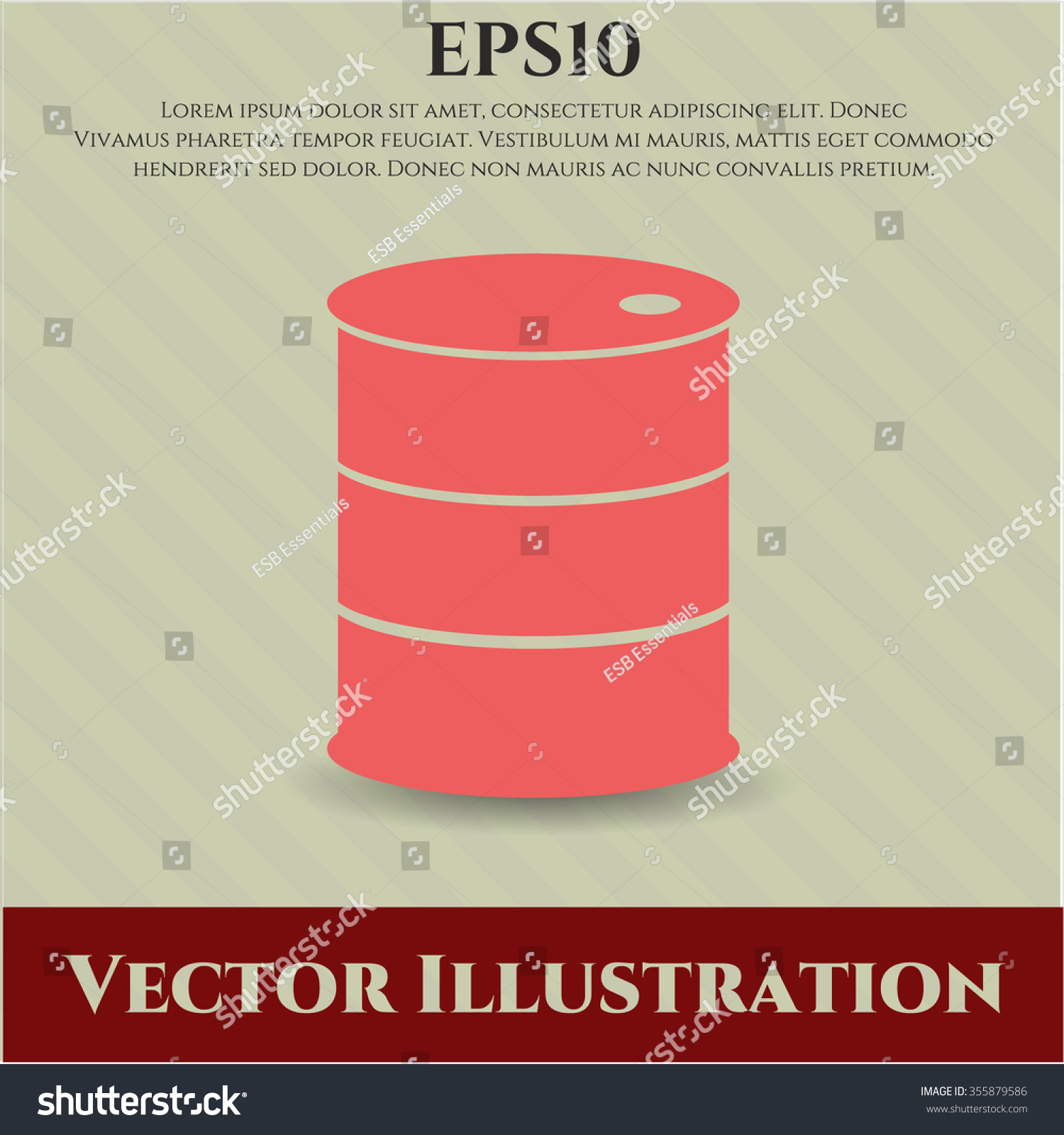 Barrel Vector Symbol Stock Vector (Royalty Free) 355879586 | Shutterstock