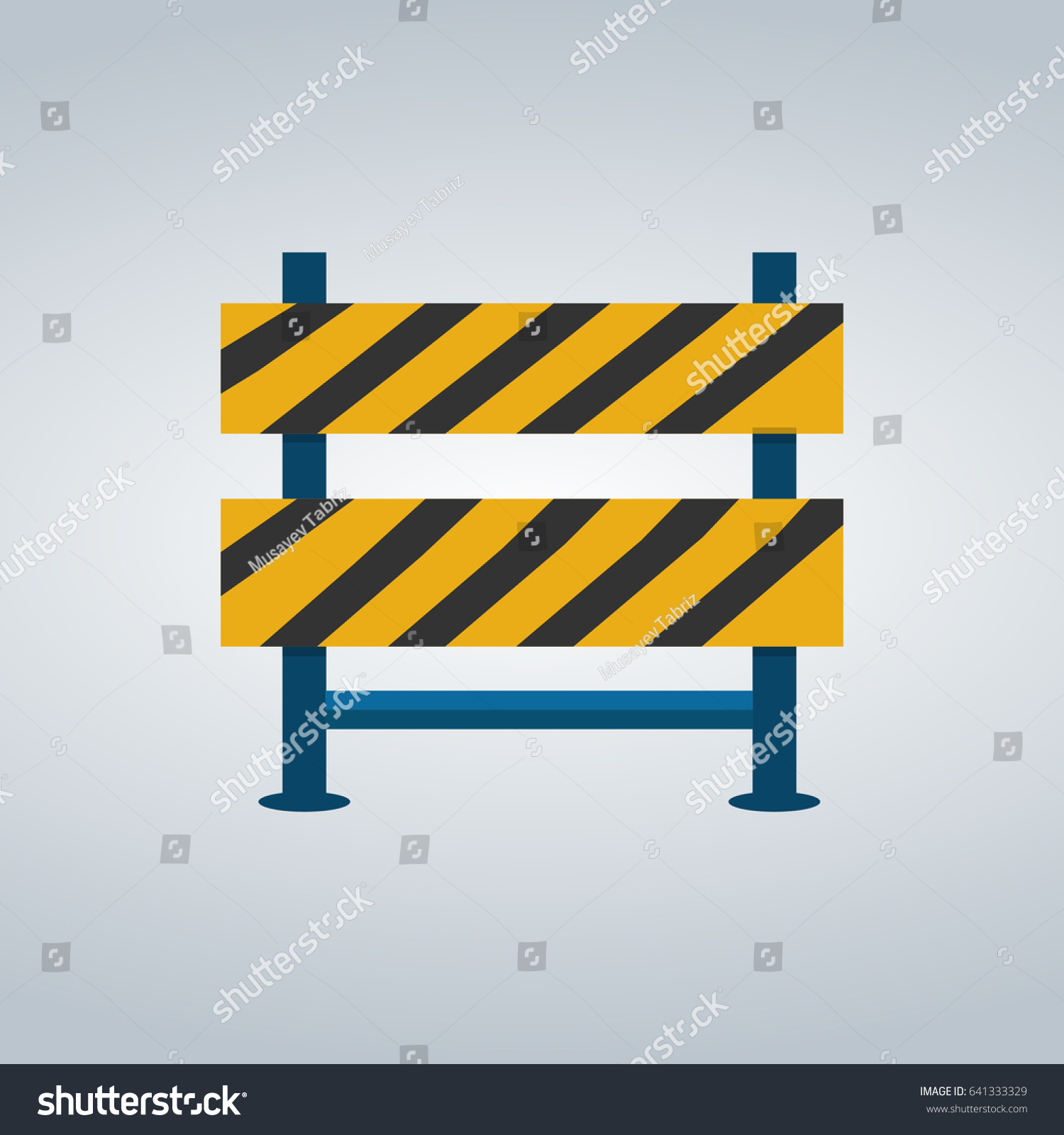 Barricade Flat Icon Stock Vector (Royalty Free) 641333329 | Shutterstock