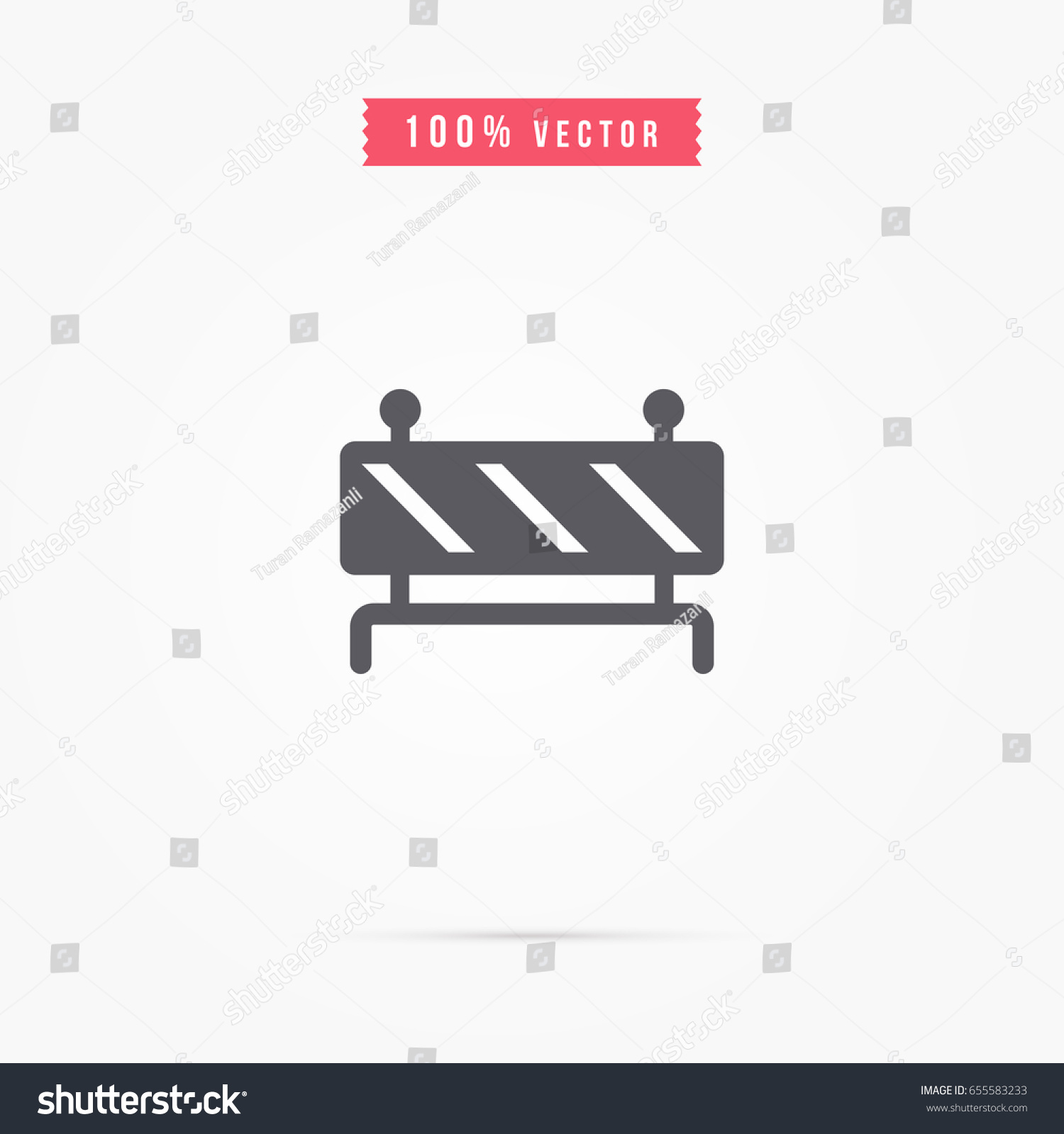 Barrier Icon No Entry: เวกเตอร์สต็อก (ปลอดค่าลิขสิทธิ์) 655583233 ...