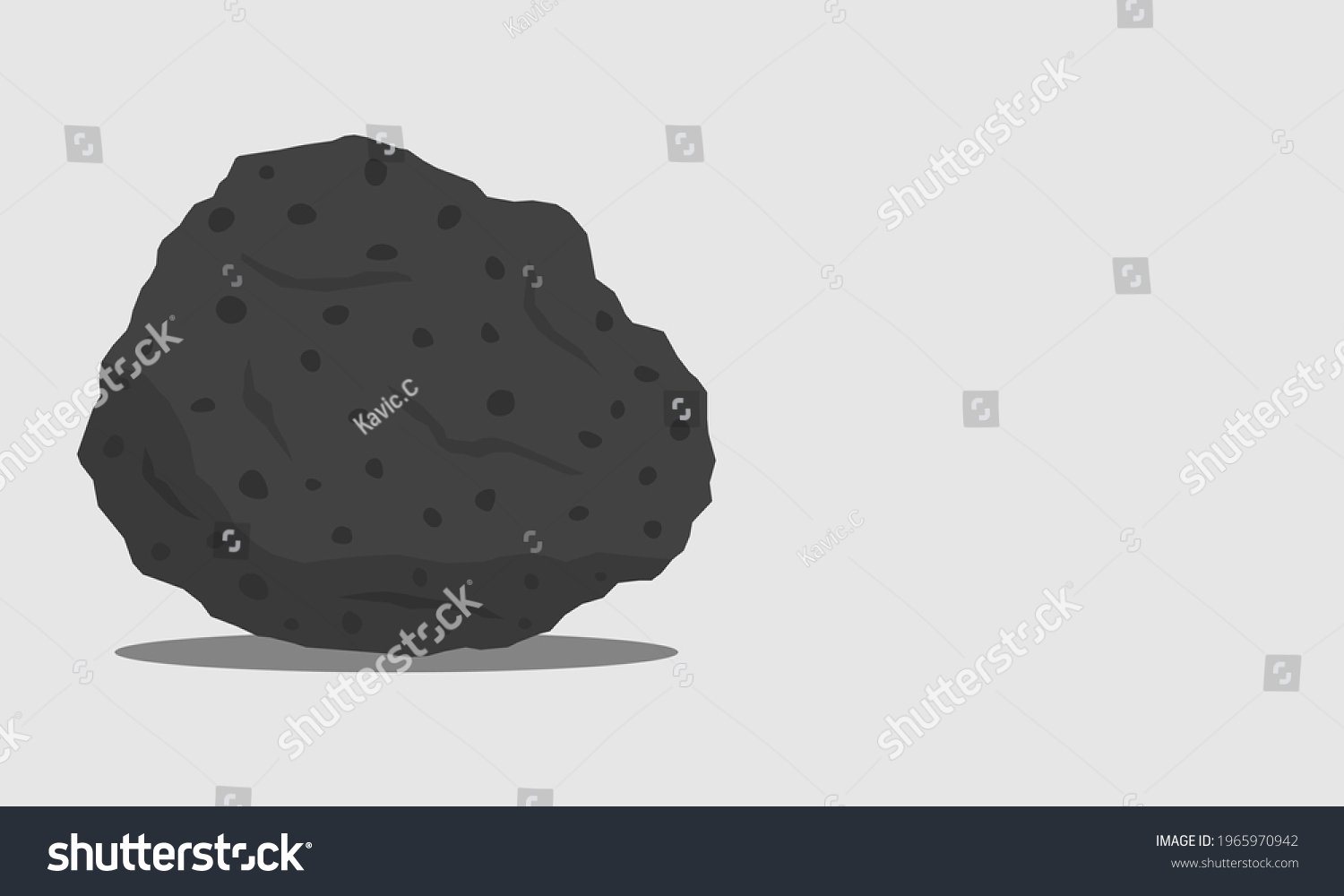 Basalt Rock Vector Mafic Extrusive Igneous Stock Vector (Royalty Free ...