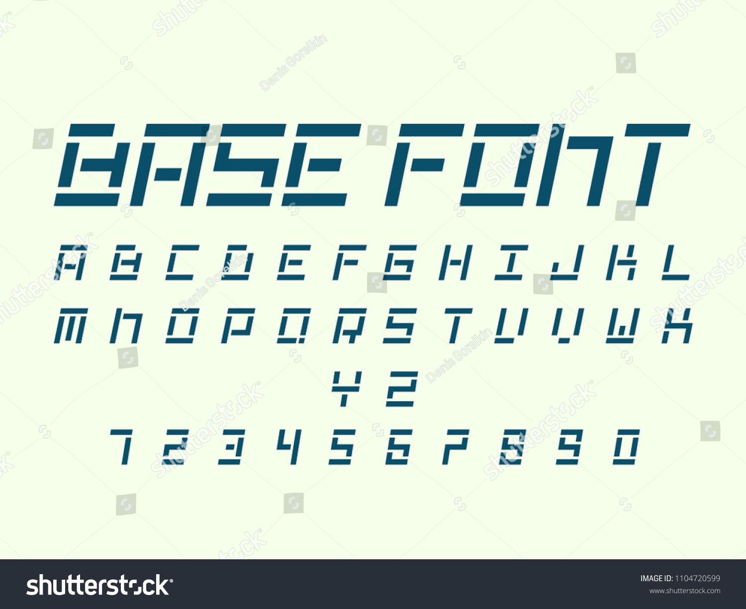 Vektor Stok Base Cursive Font Vector Alphabet Letters (Tanpa Royalti ...