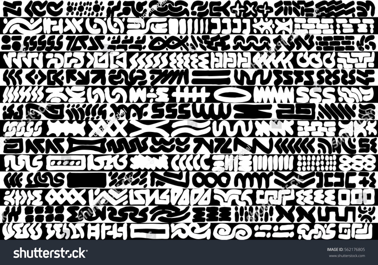 Base Signs Grouped Into Brick Like Stock Vector (Royalty Free ...