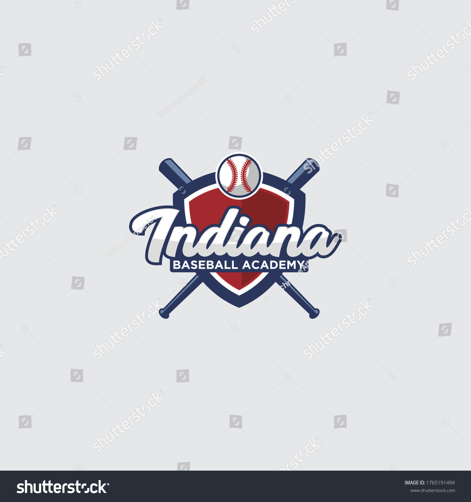 Baseball Academy Logo Design Vector Stock Vector (Royalty Free ...