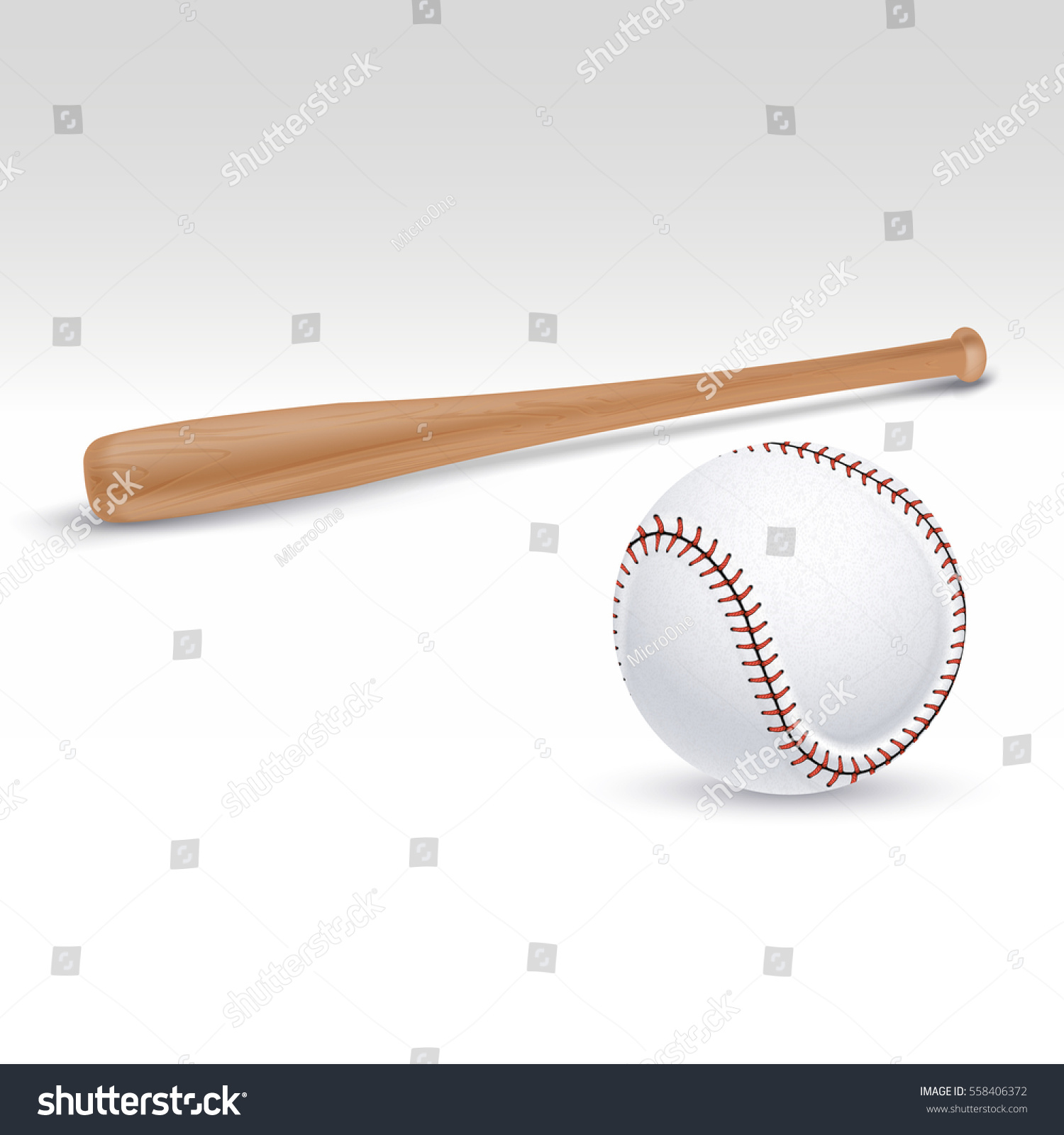 Baseball Bat Ball Vector Illustration Stock Vector (Royalty Free ...