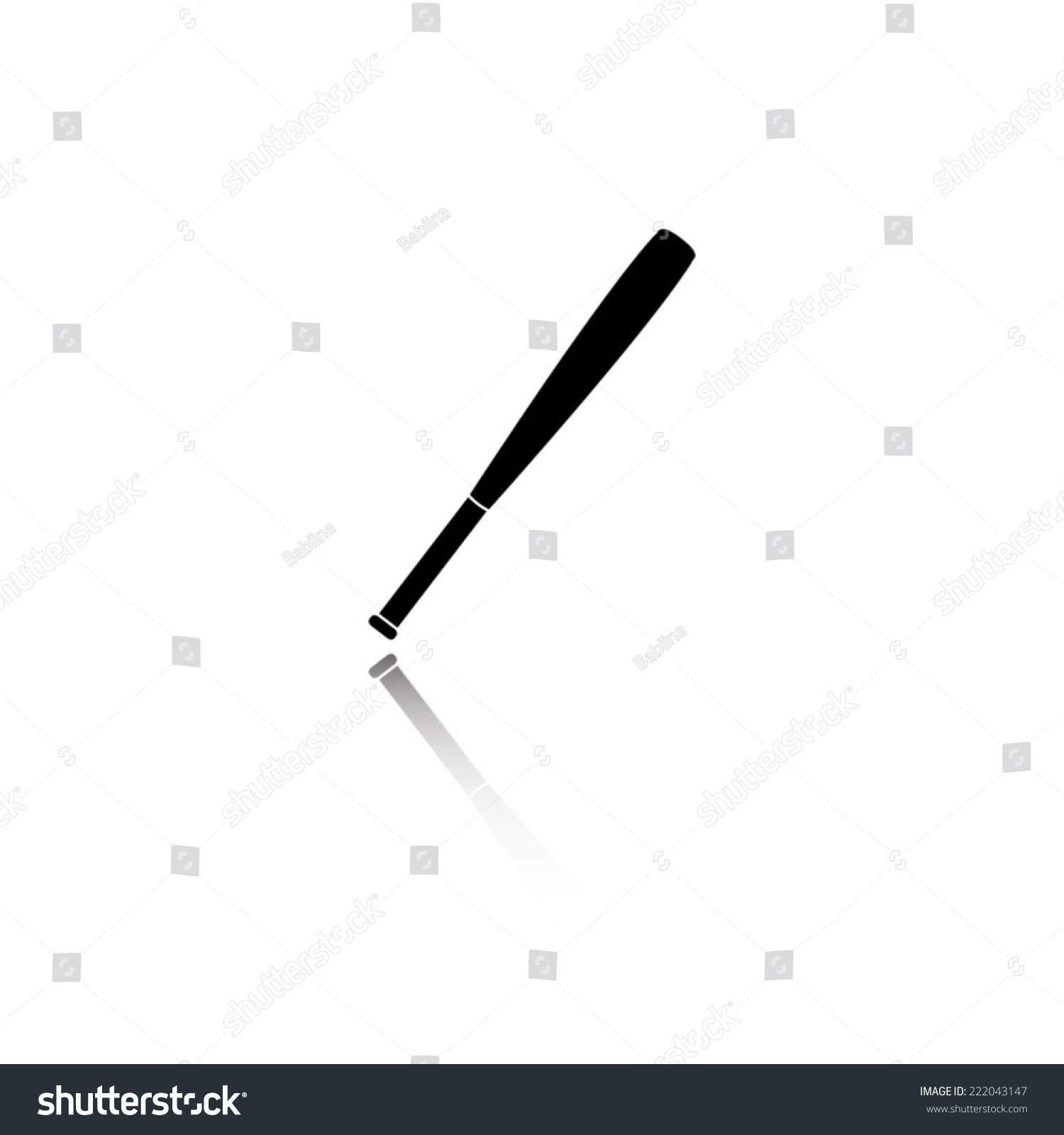 Baseball Bat Icon Black Vector Illustration: เวกเตอร์สต็อก (ปลอดค่า ...