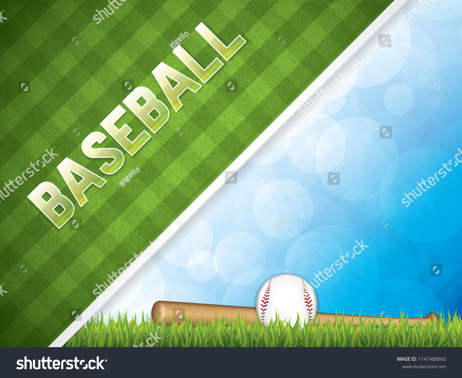 Baseball Brochurevector Illustration Stock Vector (Royalty Free) 1147488860