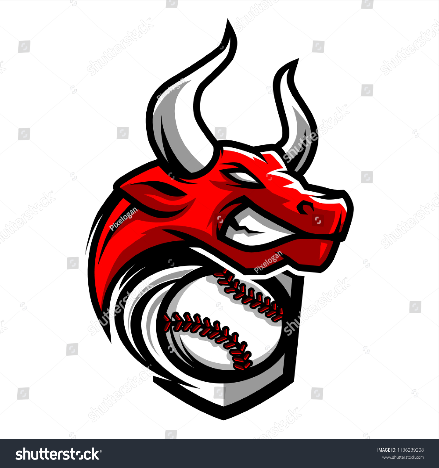 687 imágenes de Bull baseball logo - Imágenes, fotos y vectores de ...