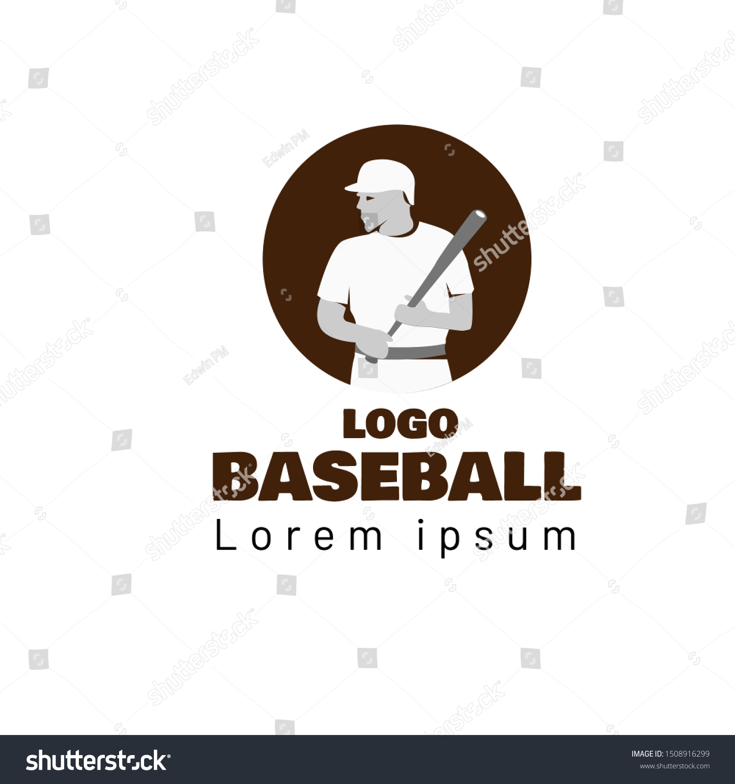 Baseball Club Logo Vector Template Stock Vector (Royalty Free ...
